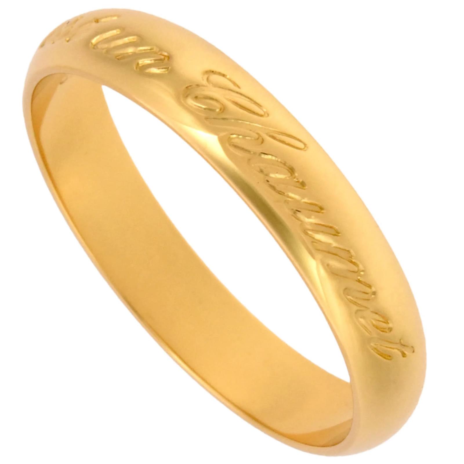 Chaumet Signature Band Ring Yellow gold ref.1505196 - Joli Closet