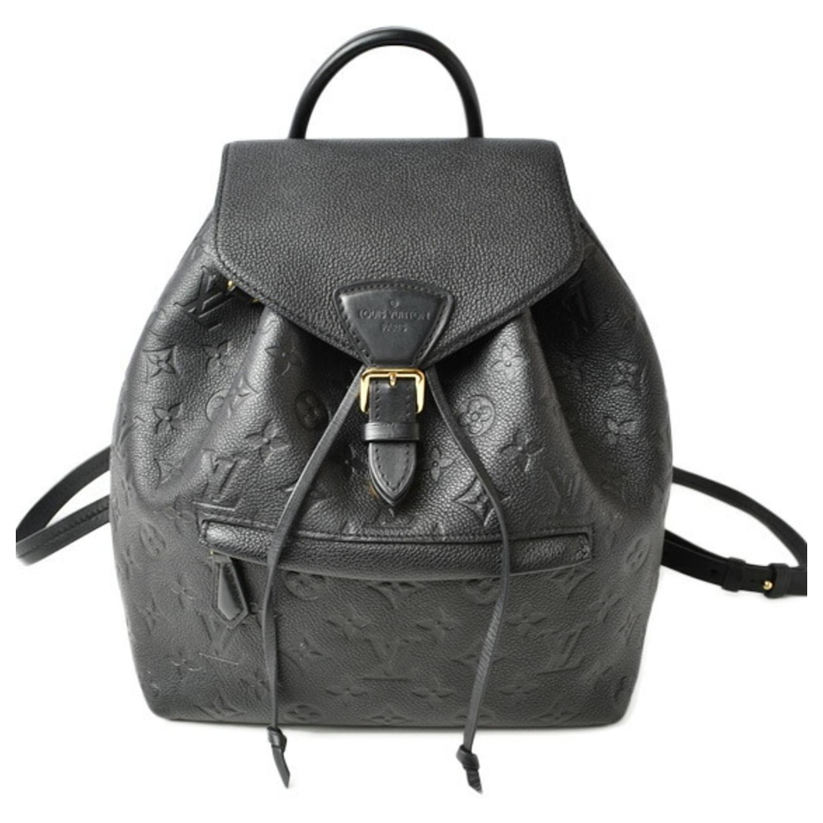 Louis Vuitton Monogram Empreinte Montsouris PM Backpack Black Leather ...
