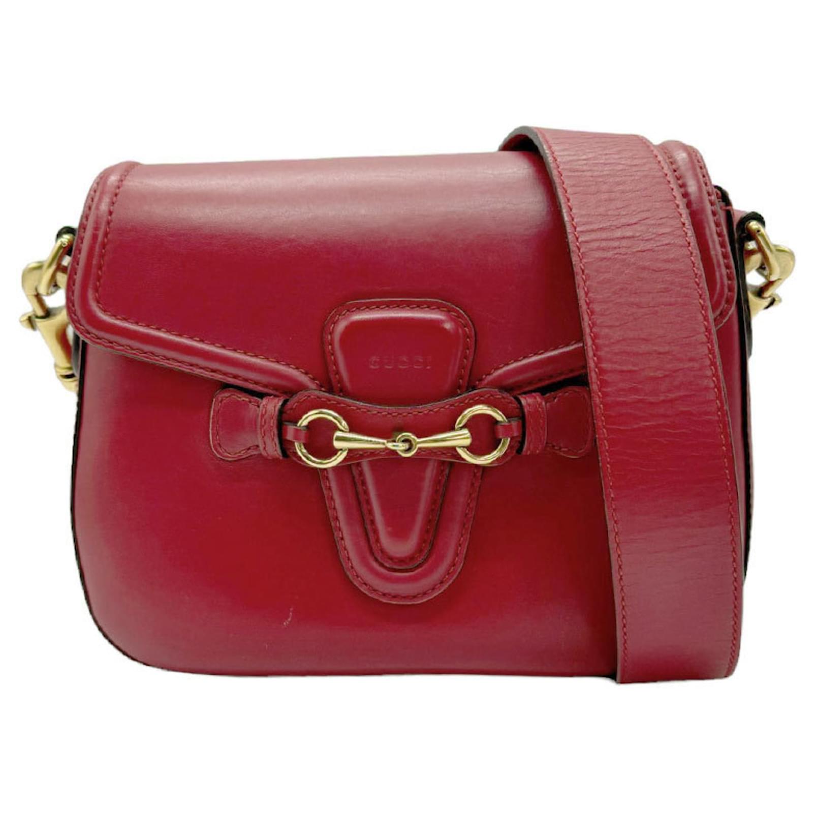 Gucci Red Leather Shoulder Bag ref.1505504 - Joli Closet