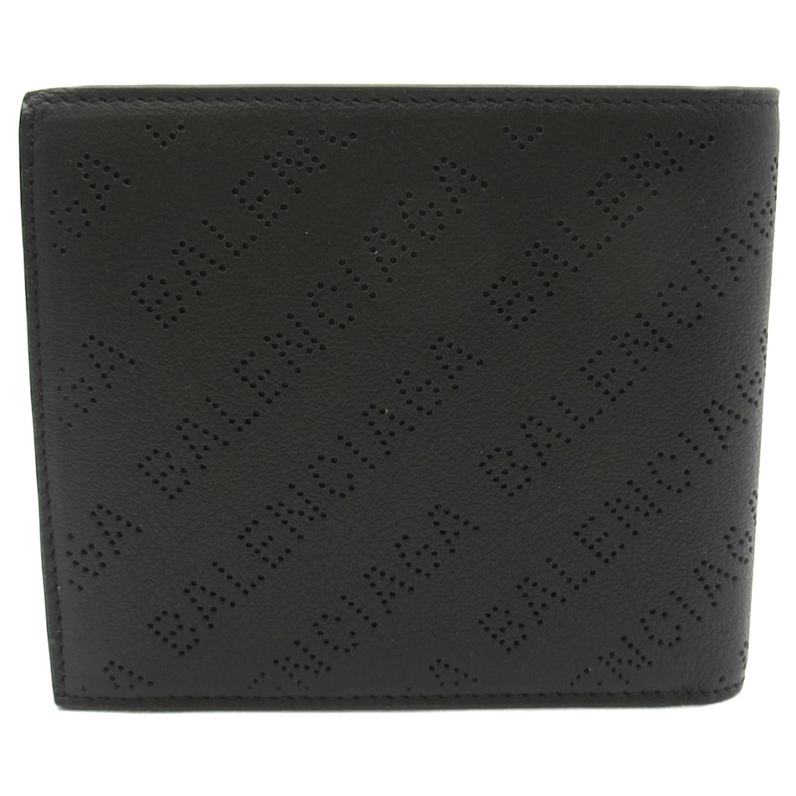 Balenciaga Black Leather Bi-Fold Wallet ref.1505802 - Joli Closet
