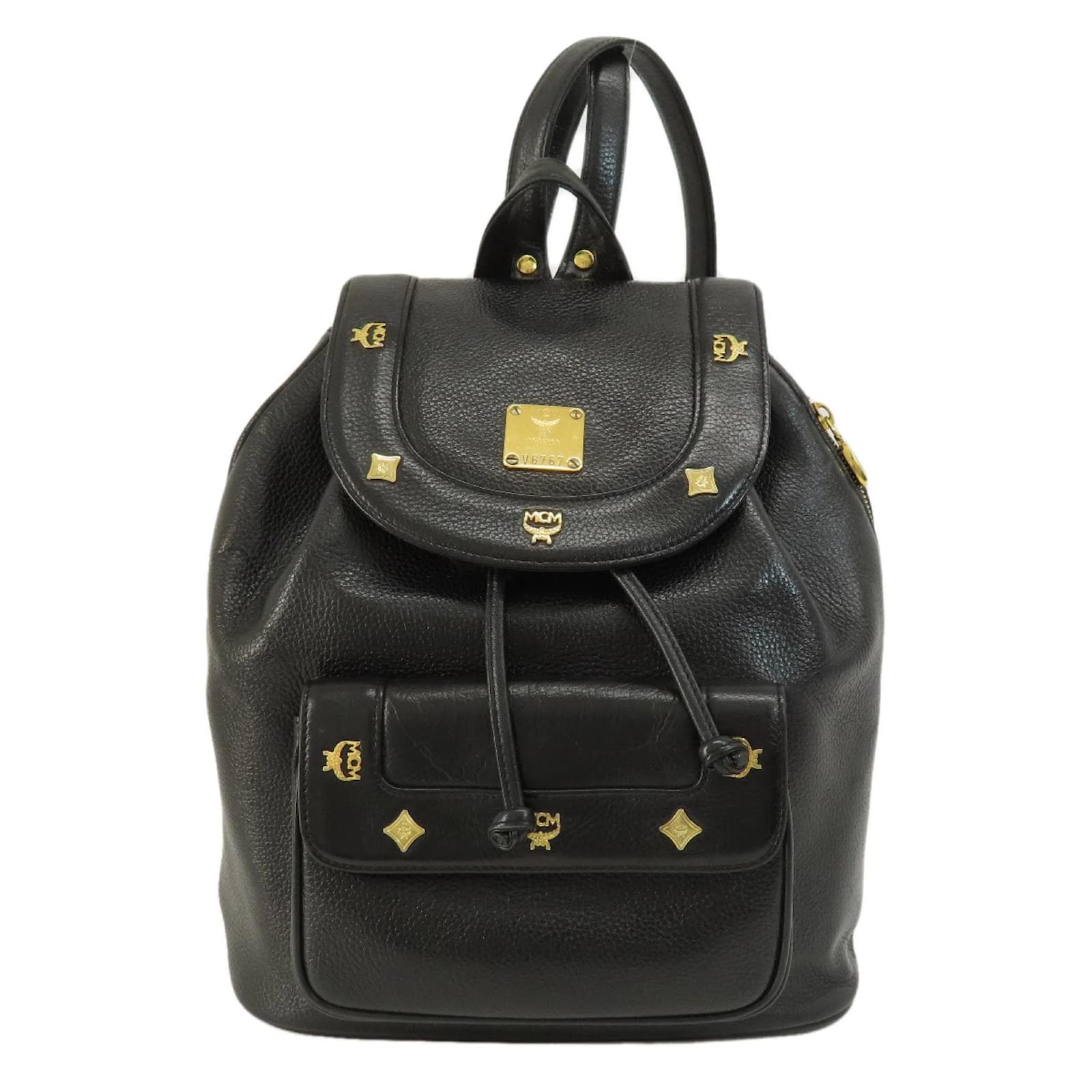 MCM Leather Backpack Black ref.1505921 - Joli Closet