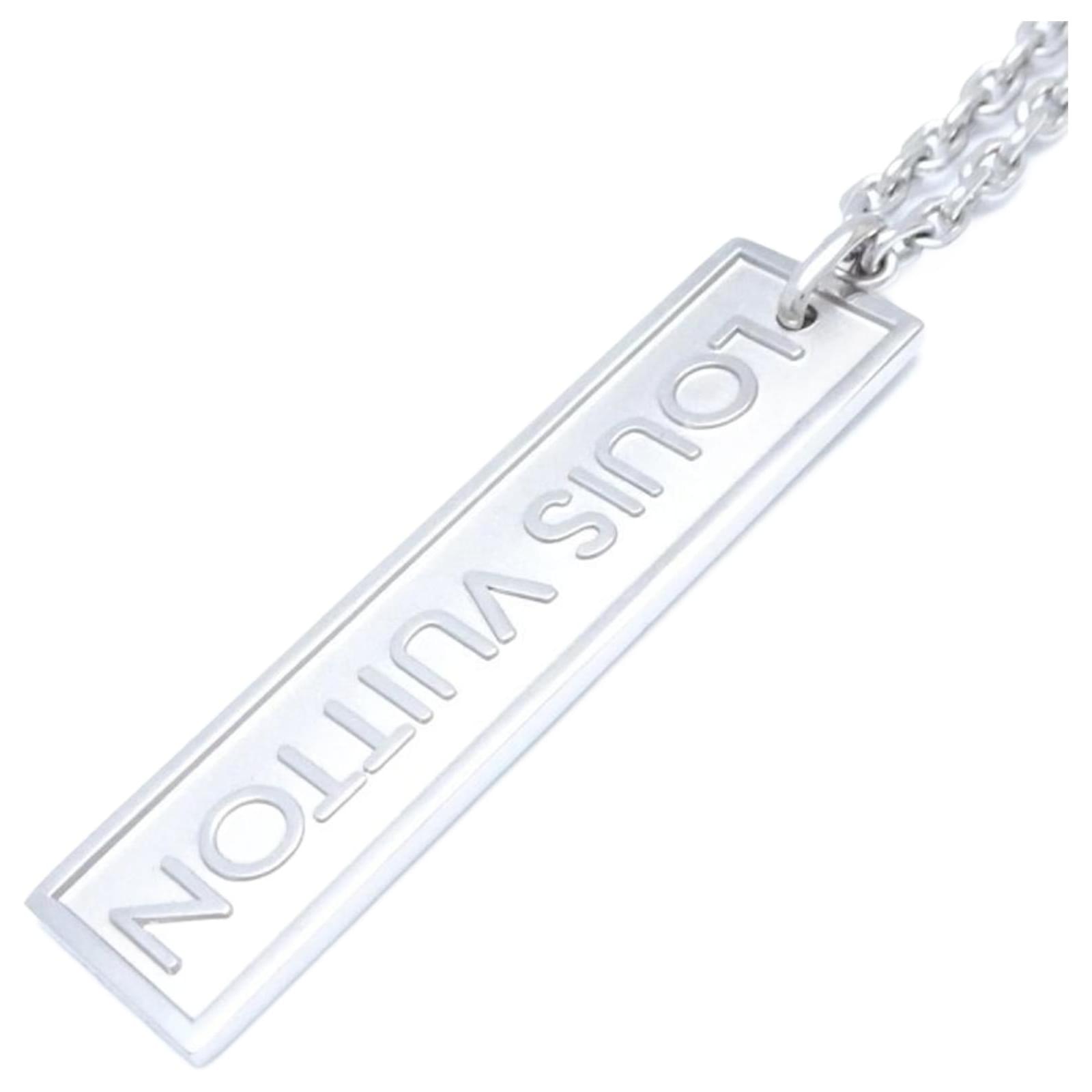 Louis Vuitton Military Chain Necklace Golden White gold ref.1506268 ...