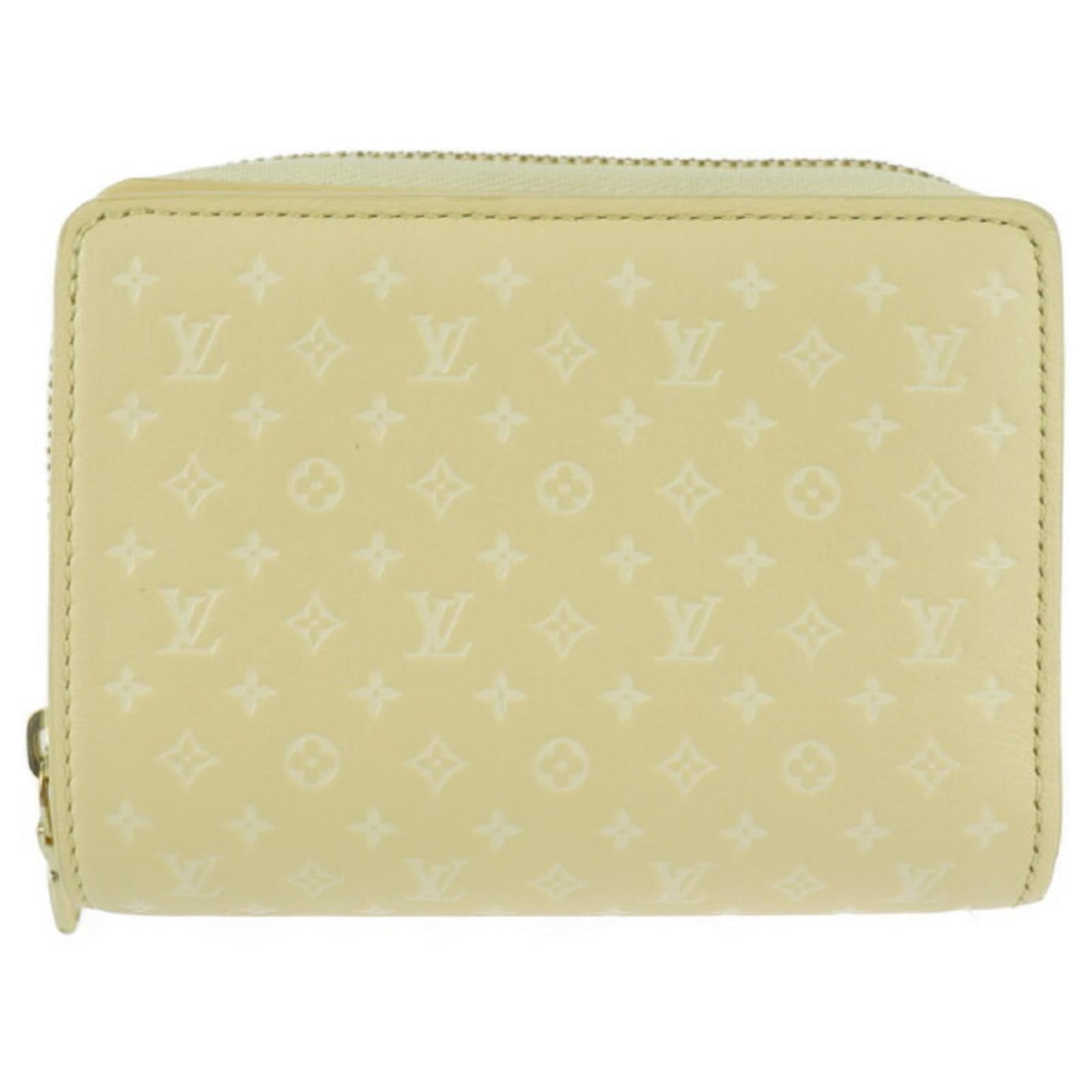 Louis Vuitton Lou Nanogram Bi-fold Wallet Yellow Leather ref.1506438 ...