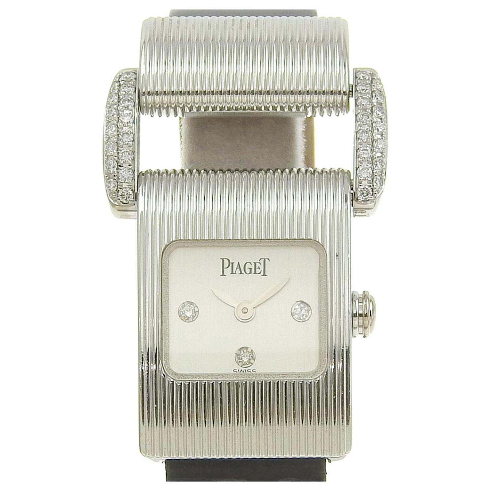 Piaget Ladies Quartz Wristwatch Black Silvery ref.1507200 - Joli Closet