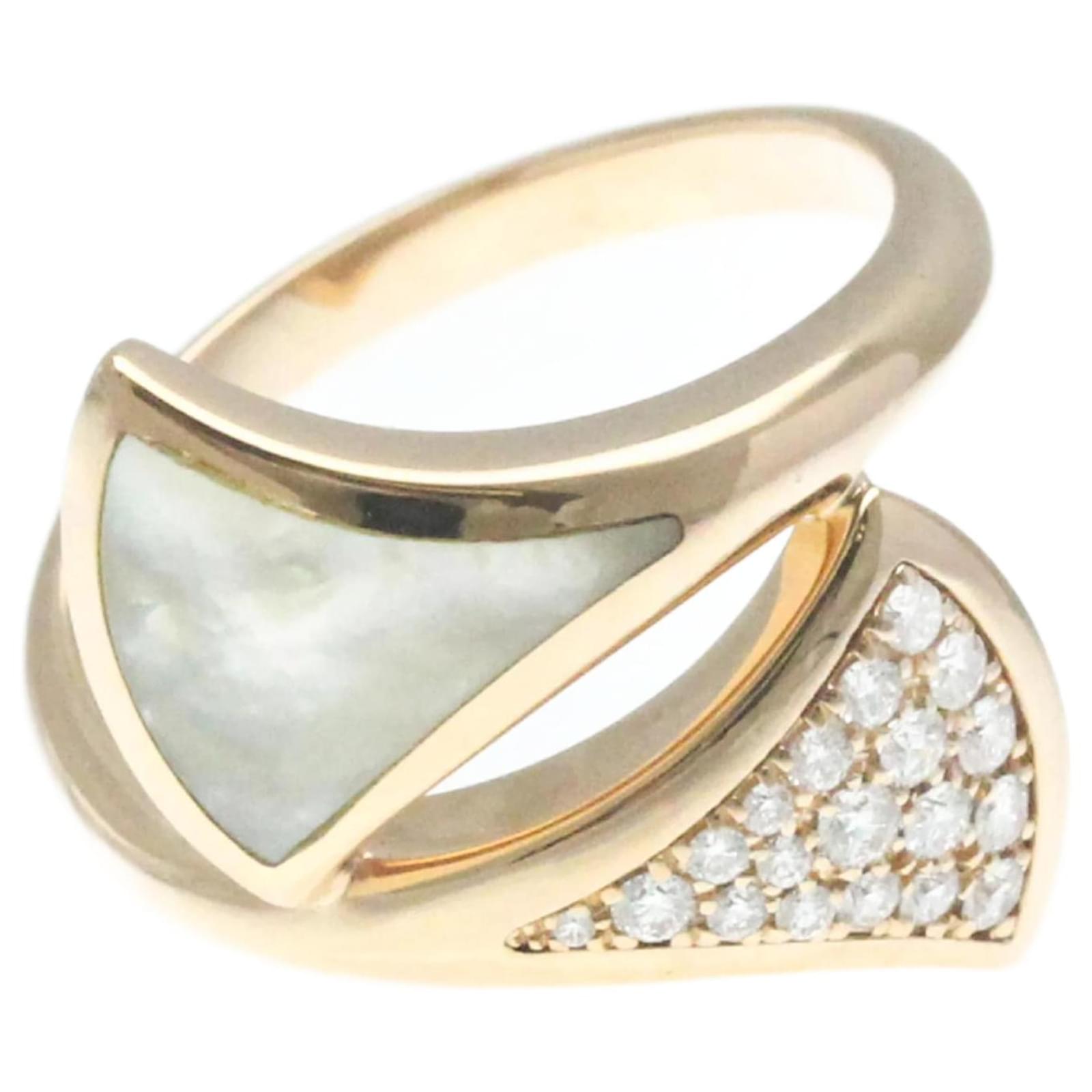 Bulgari Bvlgari Diva's Dream Ring in Pink Gold Golden ref.1508122 ...