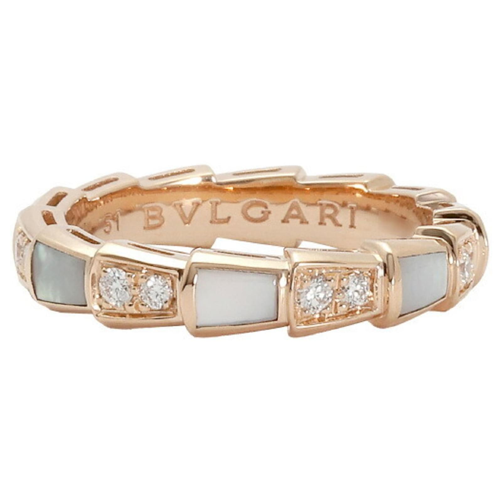 Bulgari Bvlgari Serpenti Viper K18PG Pink Gold Ring ref.1510851 - Joli ...