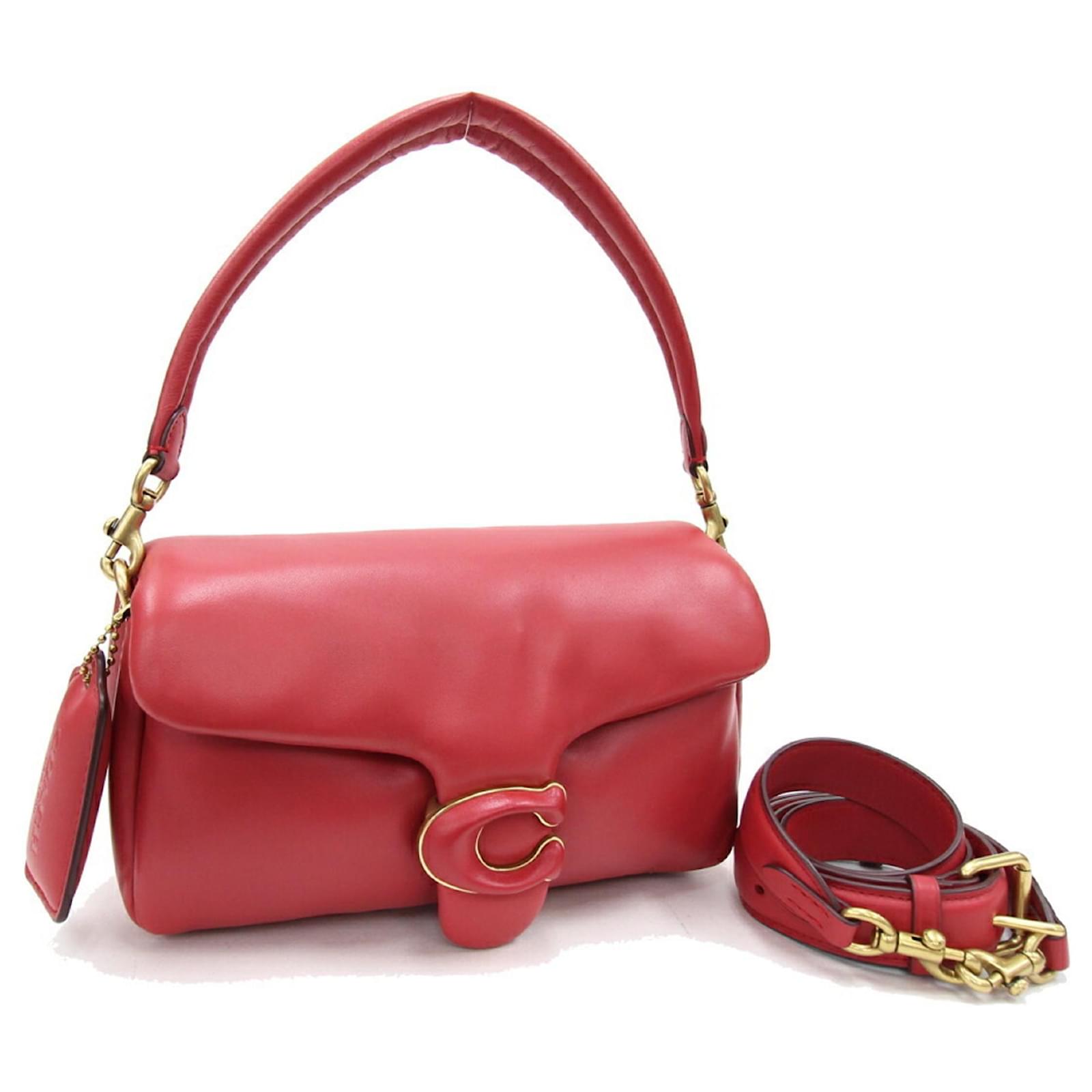 Coach Red Leather Shoulder Bag ref.1512401 - Joli Closet