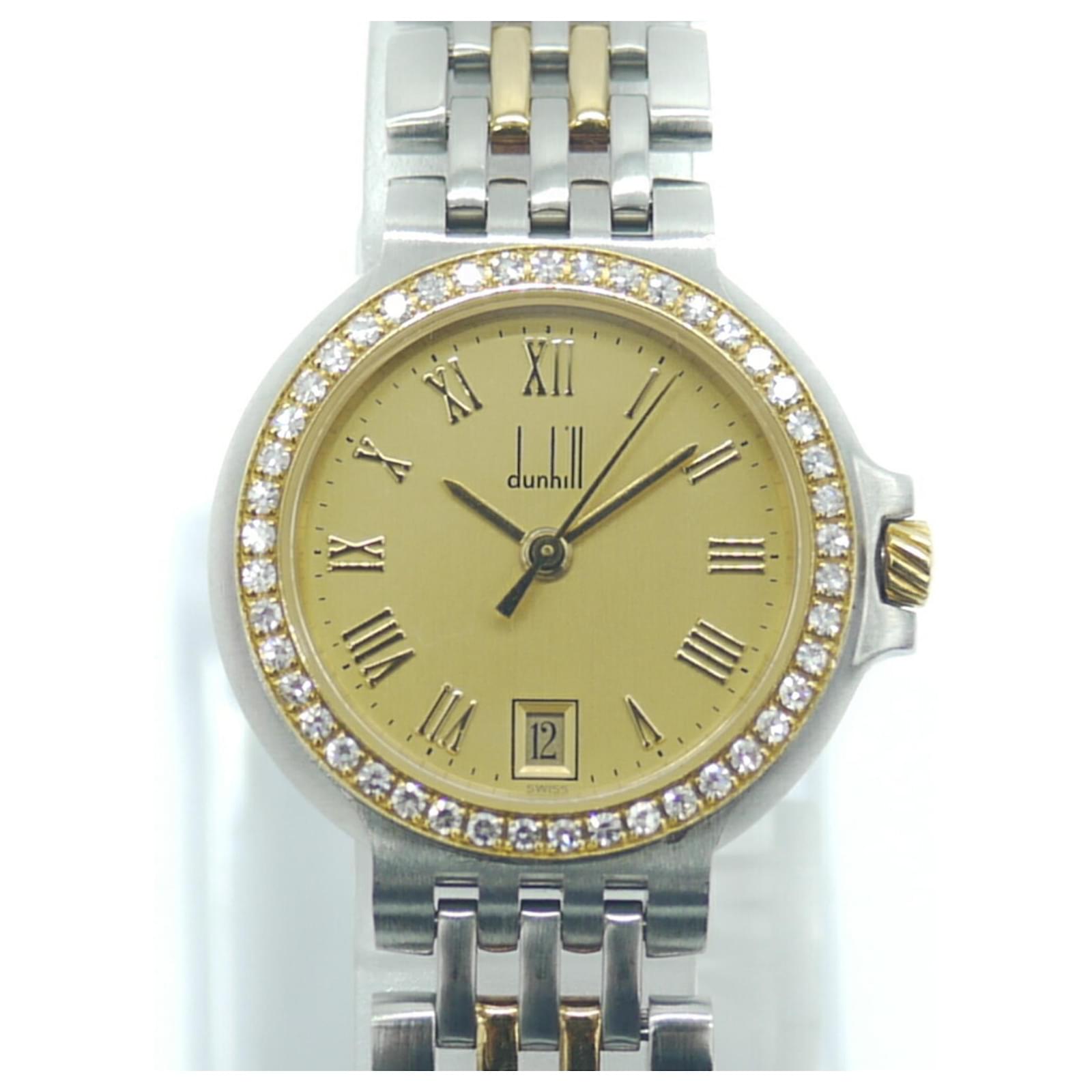 Alfred Dunhill Dunhill Elite Diamond Bezel Ladies Watch ref.1512806 ...