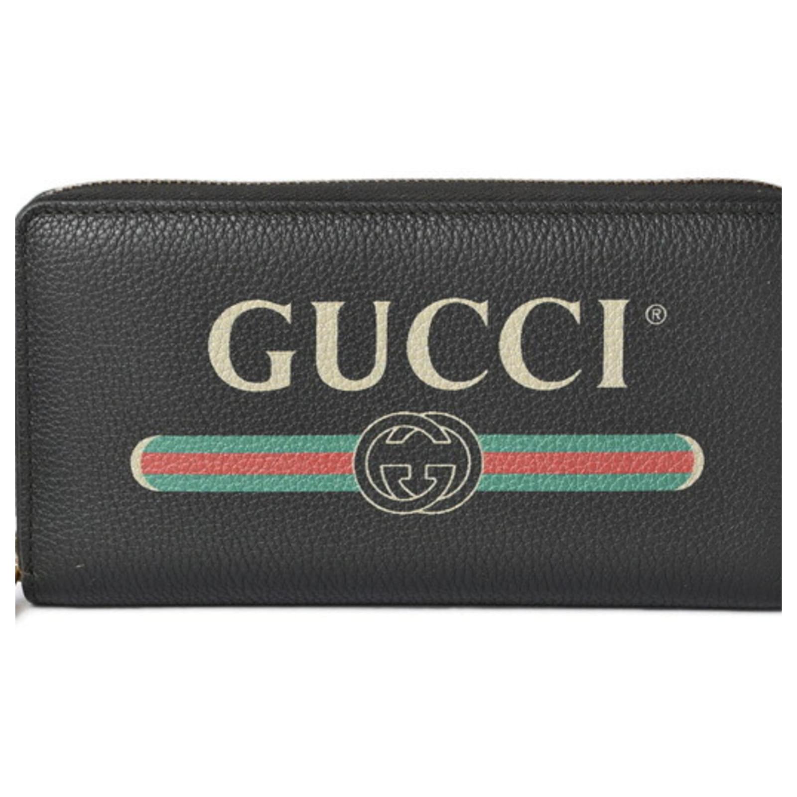 Gucci Black Calfskin Long Wallet Leather ref.1513207 - Joli Closet