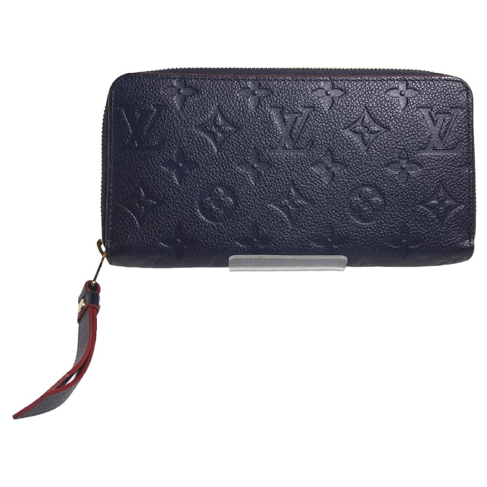 Louis Vuitton Zippy Wallet Empreinte Marine Rouge Red Cloth ref.1513563 ...