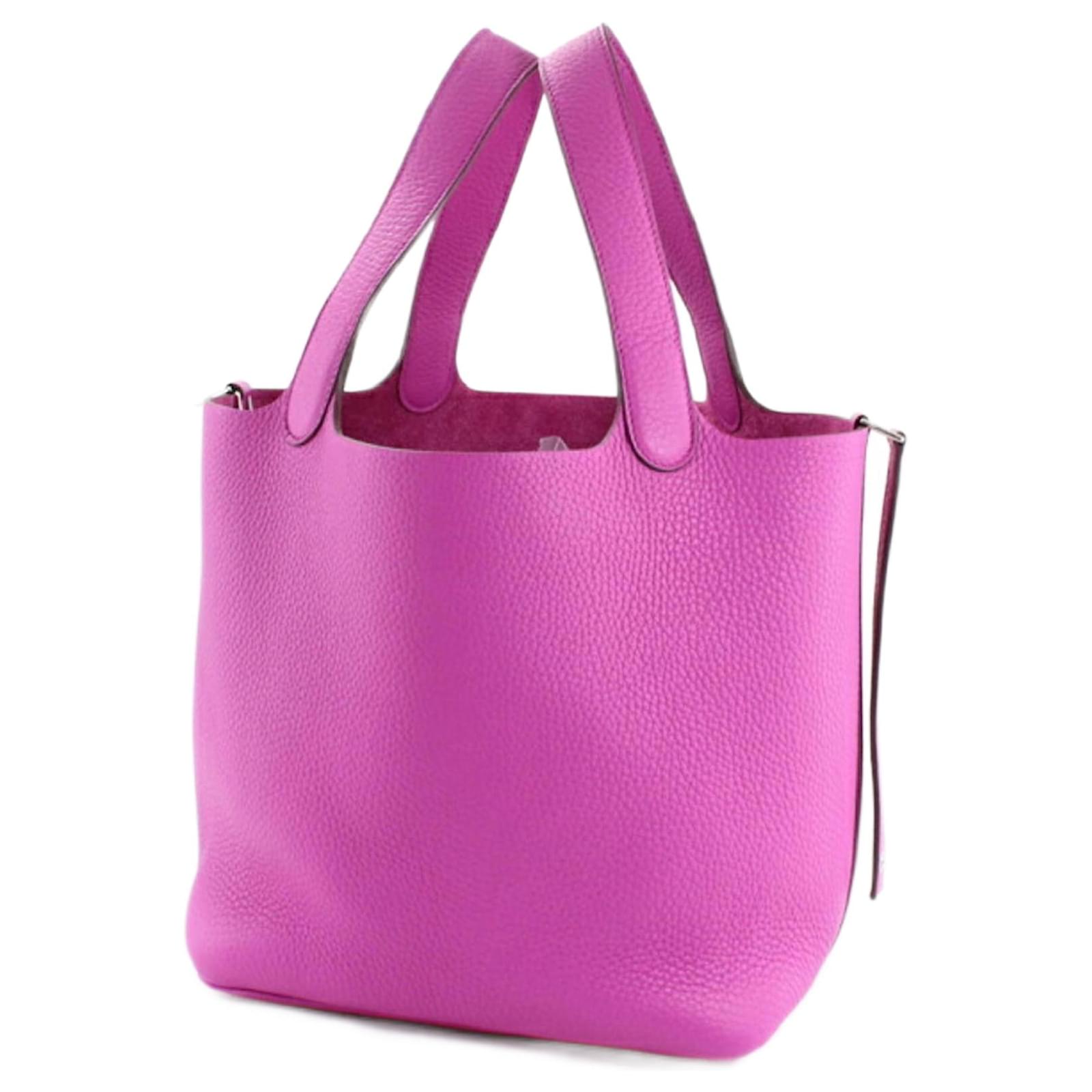 Hermès Hermes Handbag Picotan Lock MM 22 Leather ref.1513778 - Joli Closet