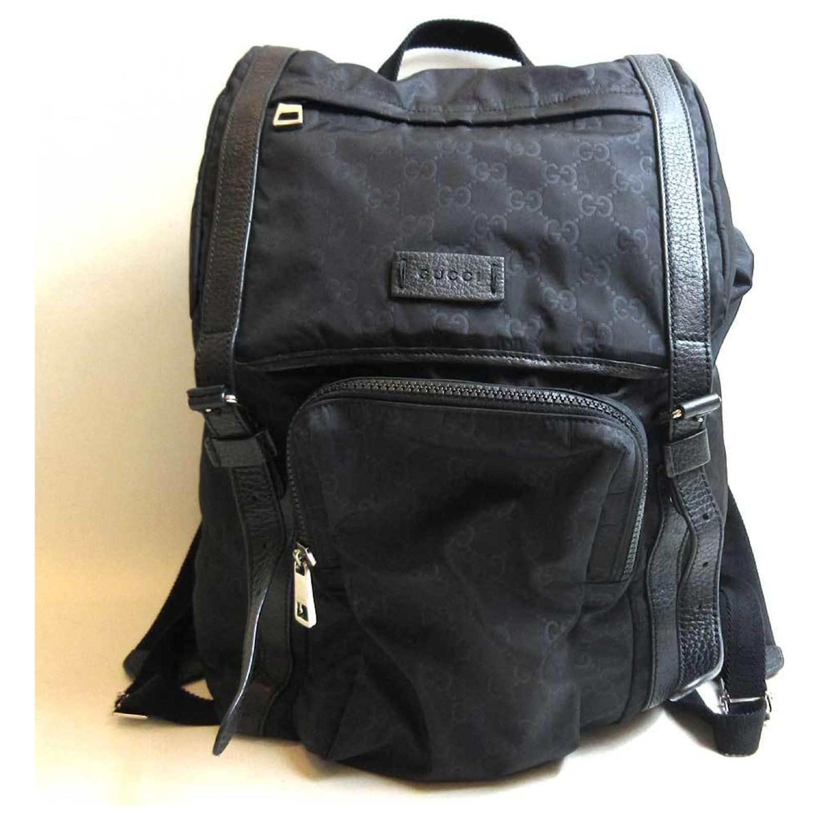 Gucci GG Nylon Backpack Black ref.1515681 - Joli Closet