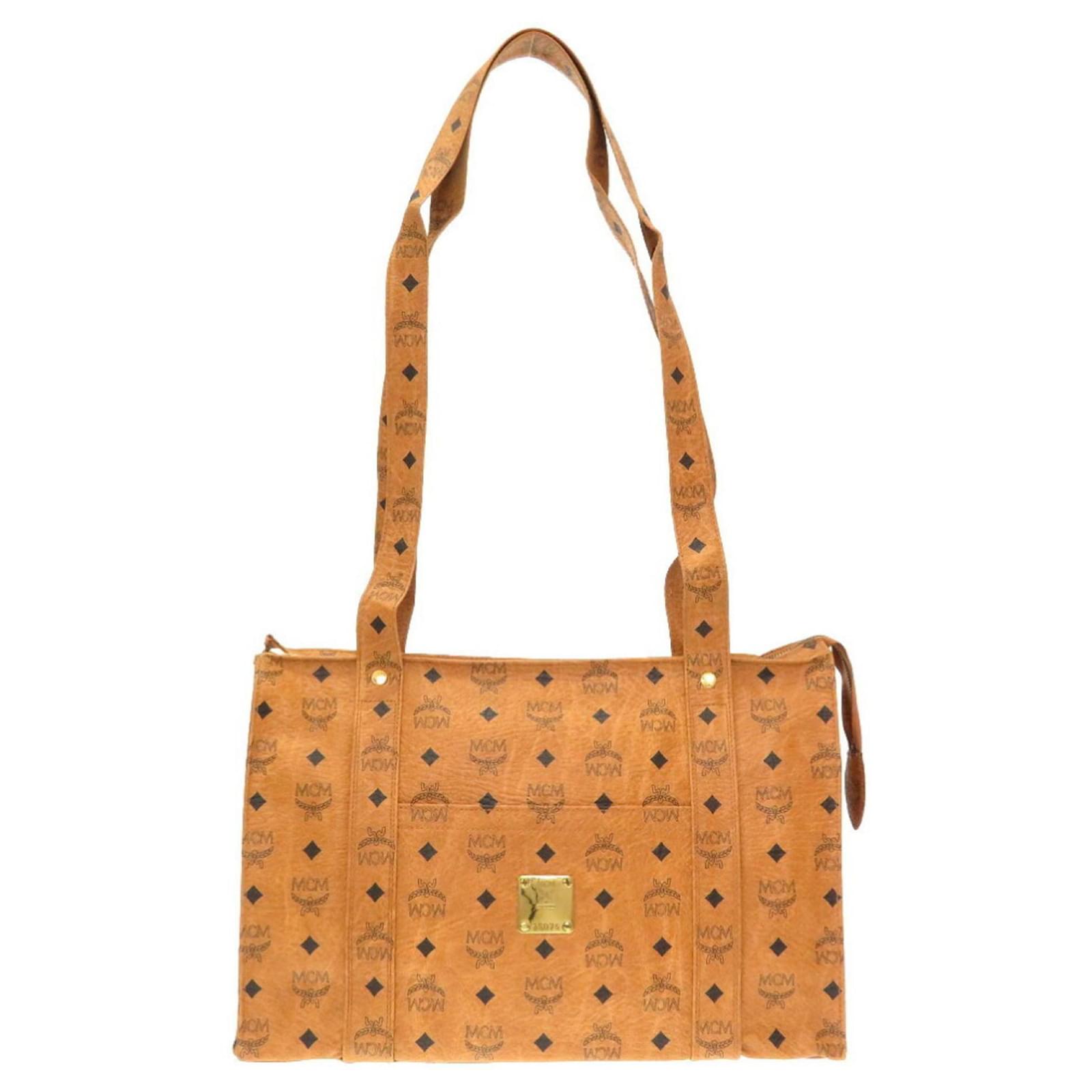 MCM Monogram Pattern PVC Brown Tote Bag Plastic ref.JC1516680 (Sold ...
