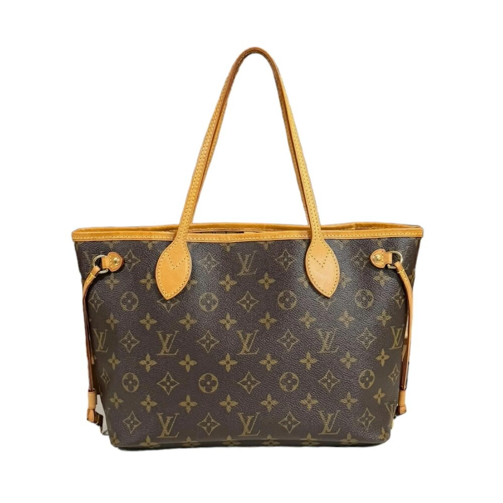 Louis Vuitton Neverfull PM Monogram Tote Bag Brown Patent leather ref ...