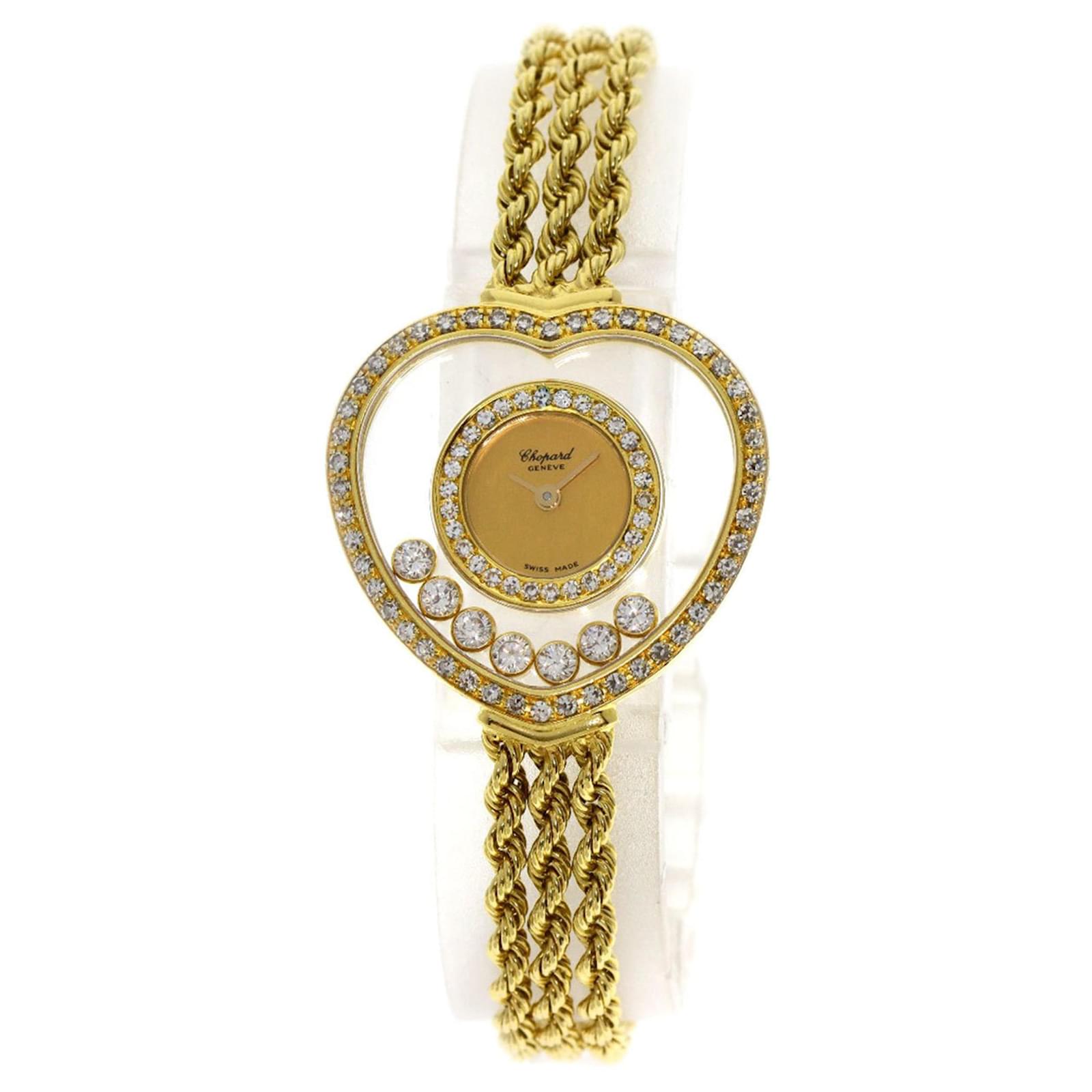 Chopard Happy Diamond Heart Wristwatch Yellow ref.1519038 - Joli Closet