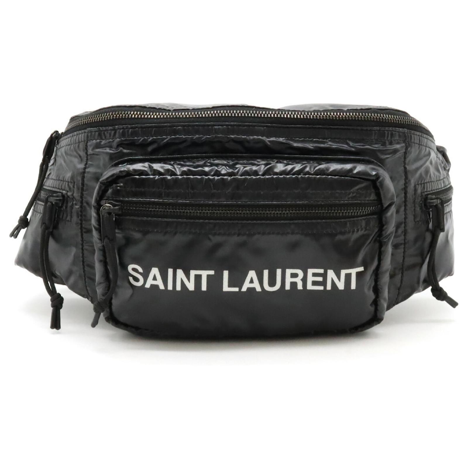 Yves Saint Laurent NUXX Waist Bag Black Nylon ref.1519156 - Joli Closet