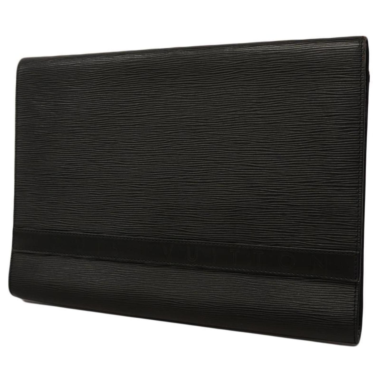 Louis Vuitton Epi Pochette Envelope Clutch Bag Black ref.1519701 - Joli ...