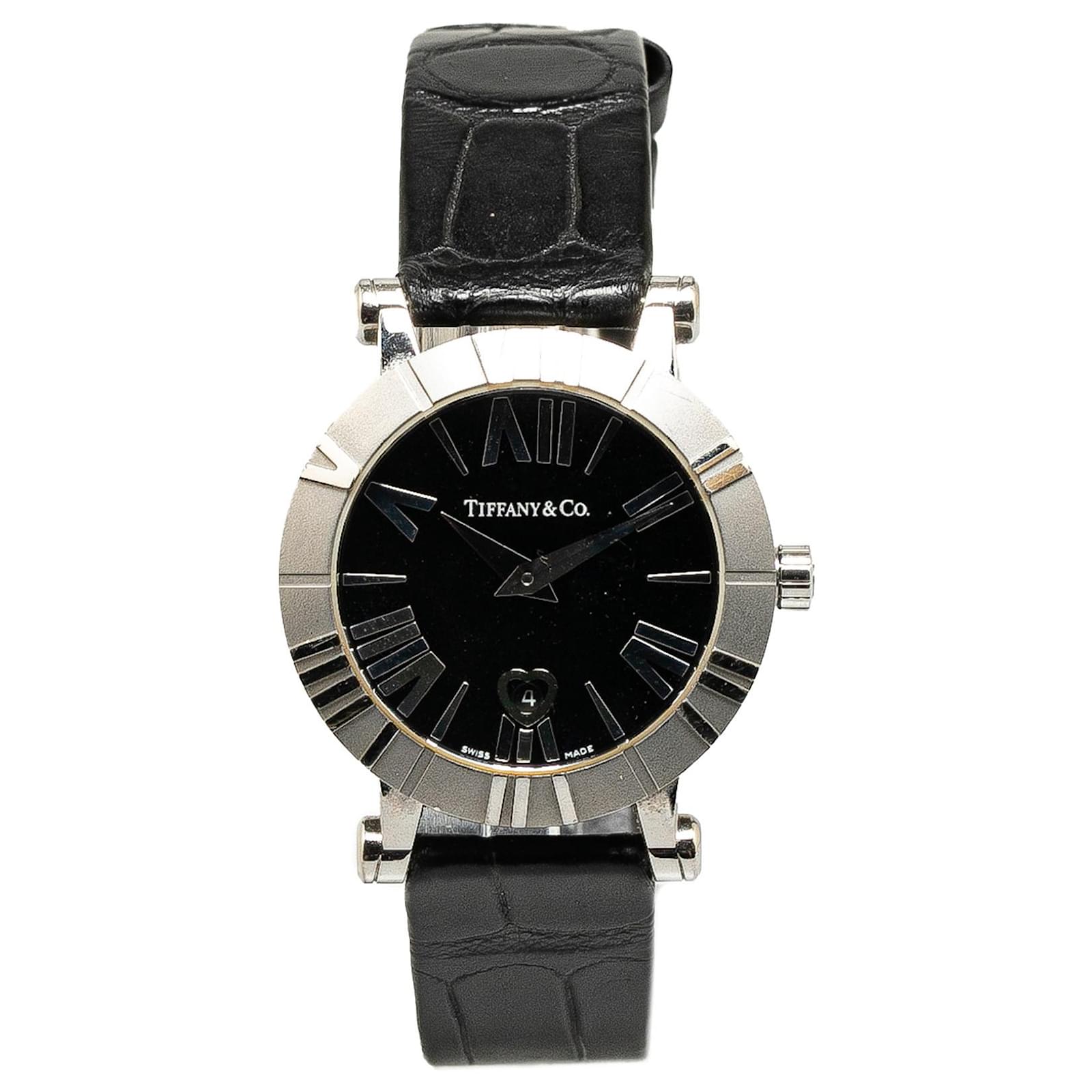 Tiffany & Co Tiffany Silver Quartz Stainless Steel Atlas Watch Silvery ...