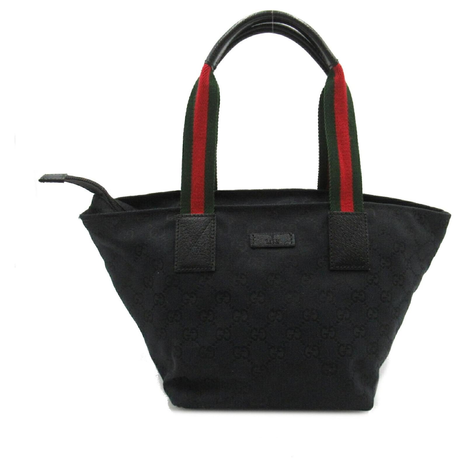 Gucci Sherry Line Tote Bag Black Cloth ref.1525528 - Joli Closet