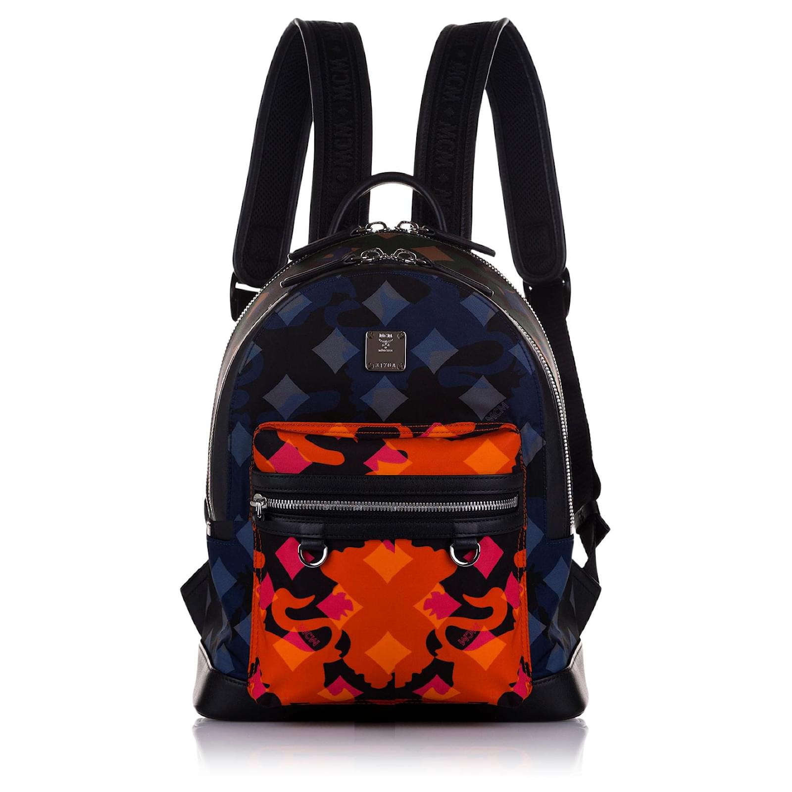 Blue MCM Nylon Camo Dieter Munich Lion Backpack Cloth ref.1526633 ...