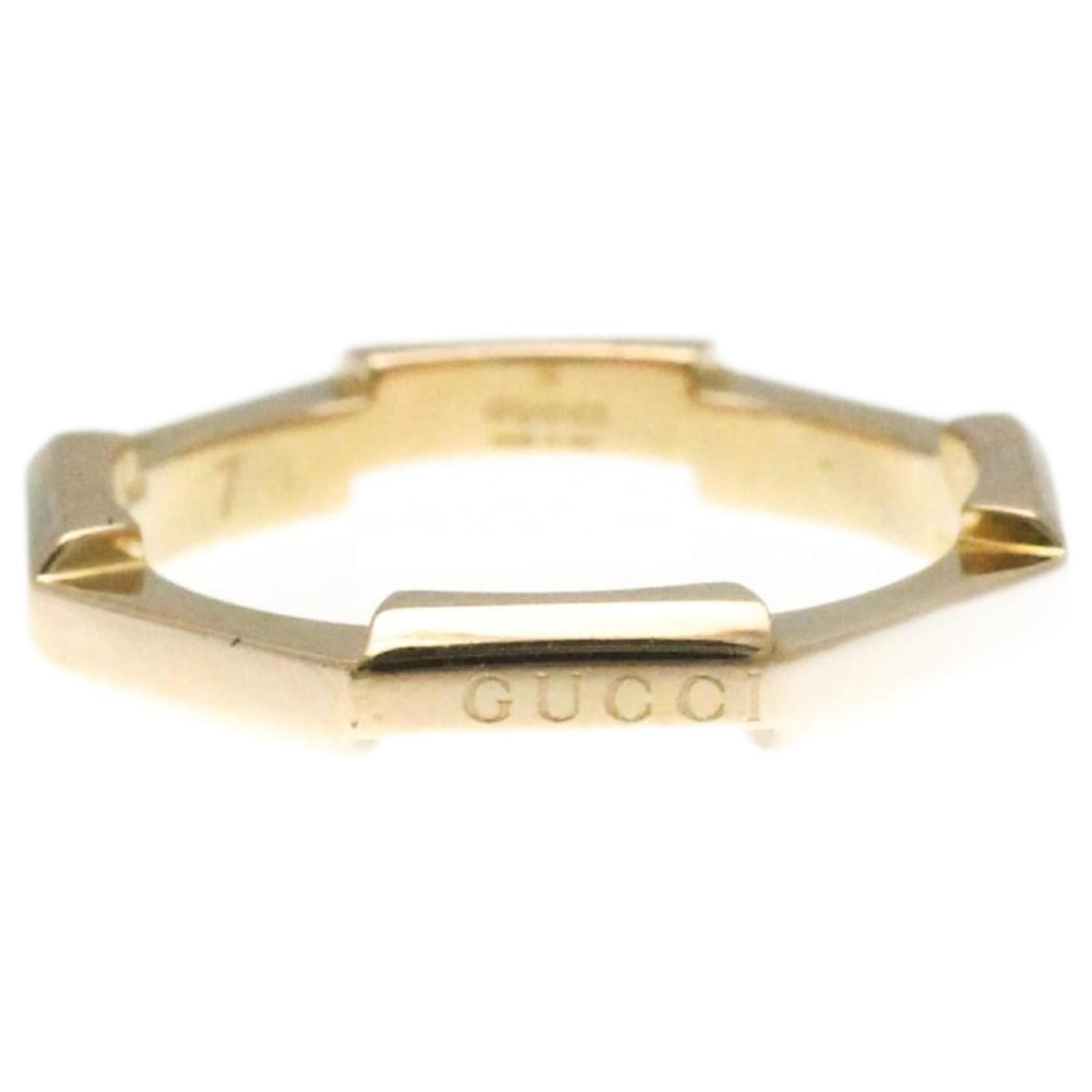 Gucci Octagonal Band Ring in Pink Gold Golden ref.1528445 - Joli Closet