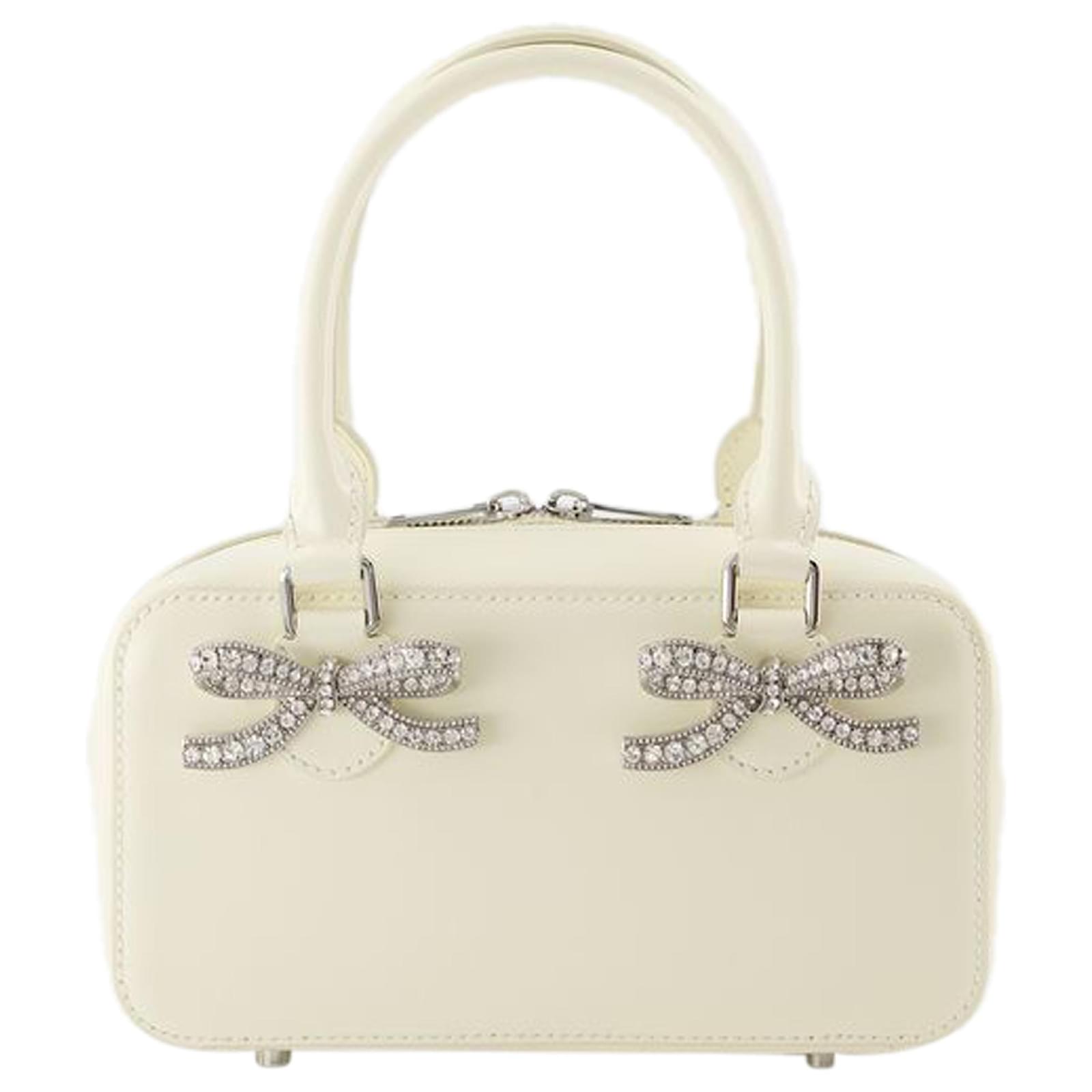 Mini Handbag - SELF PORTRAIT - Leather - Beige Brown Pony-style ...