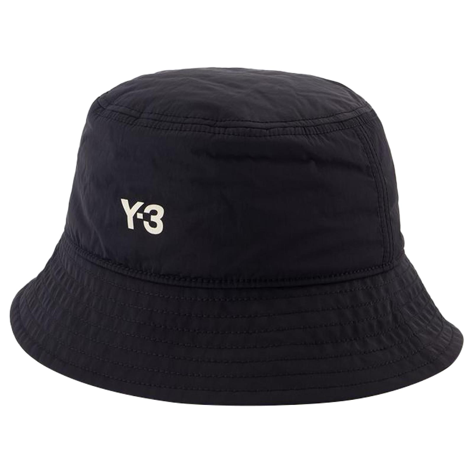 Y3 Strp B Bucket Hat - Y-3 - Synthetic - Black ref.1528868 - Joli Closet