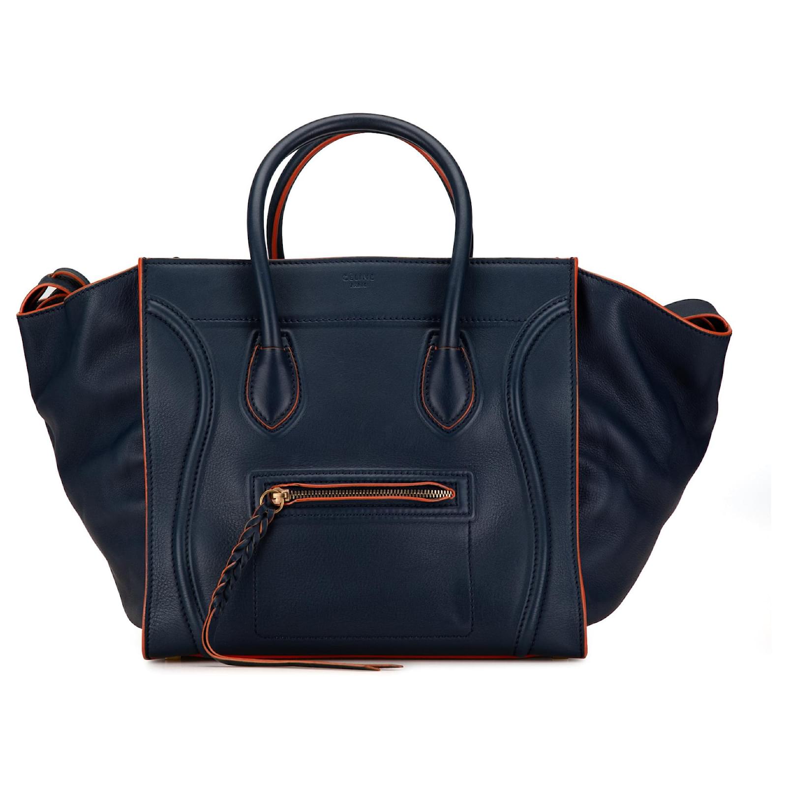 Céline Blue Celine Medium Phantom Luggage Tote Bag Leather ref.1533866 ...
