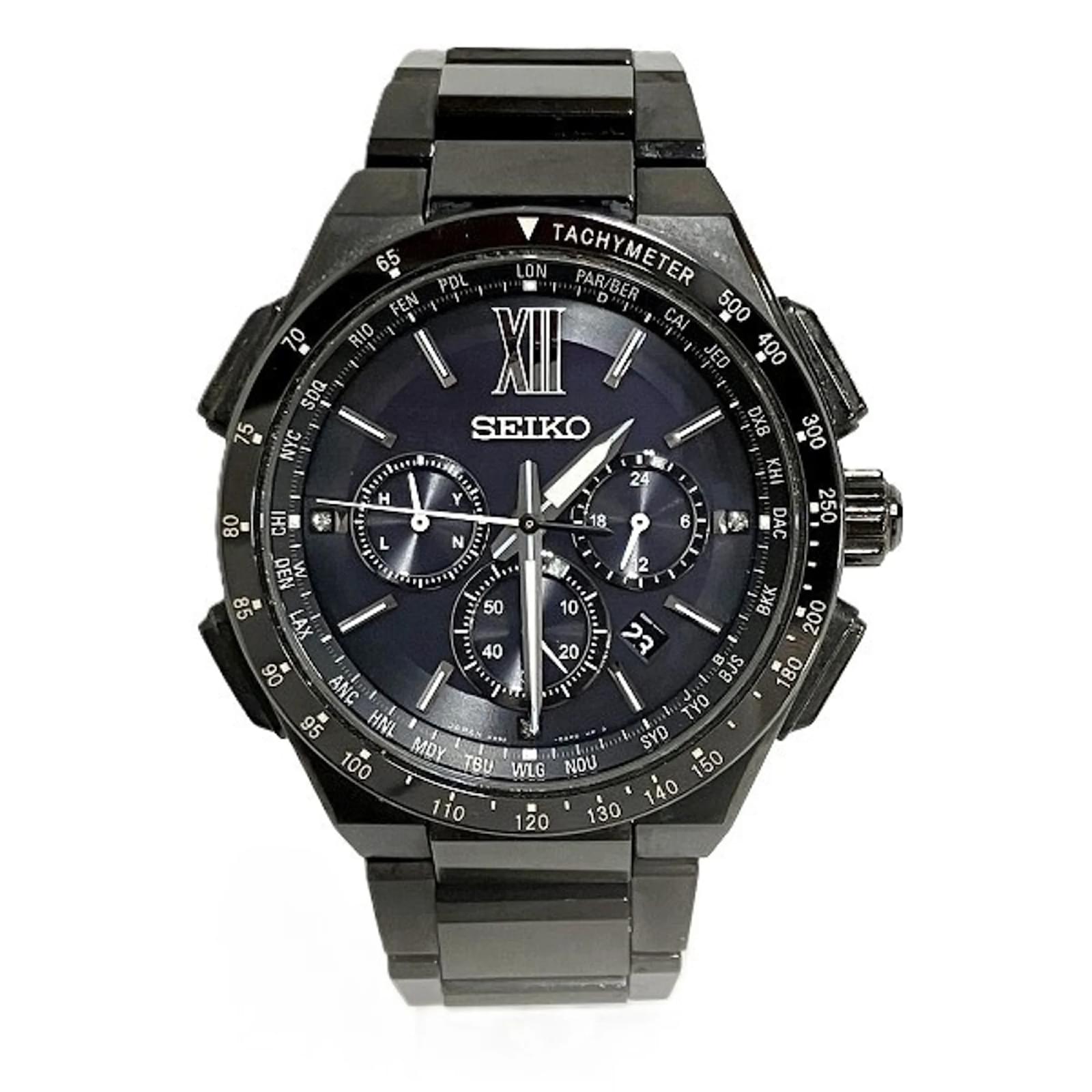 Seiko Brightz Flight Expert Radio Solar Watch Black ref.1535090 - Joli ...