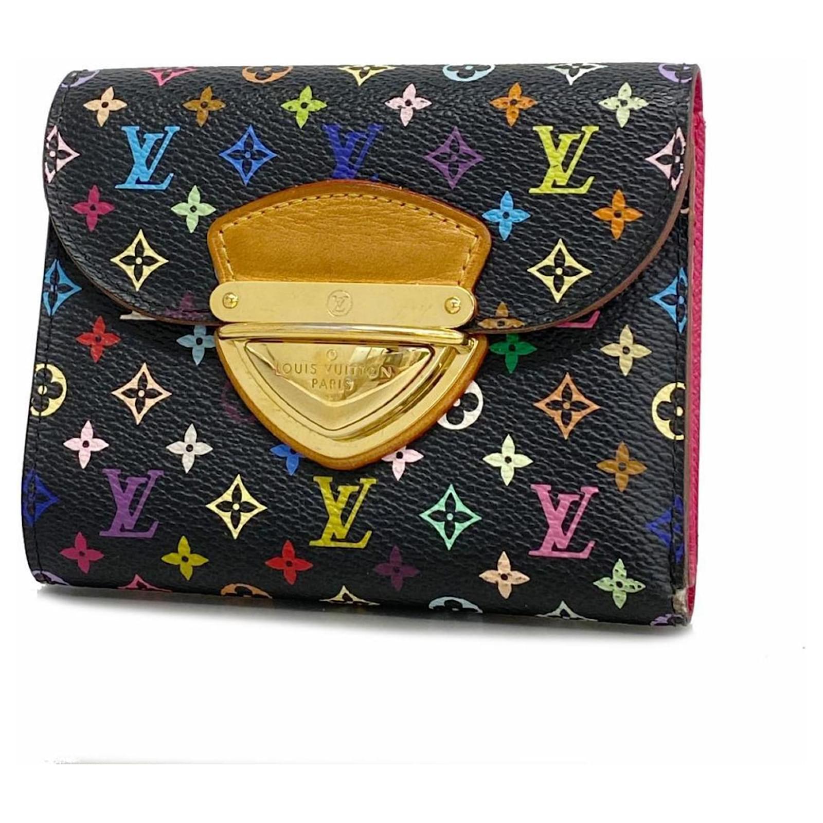 Louis Vuitton Tri-fold Wallet Black Red Multiple colors ref.1536634 ...