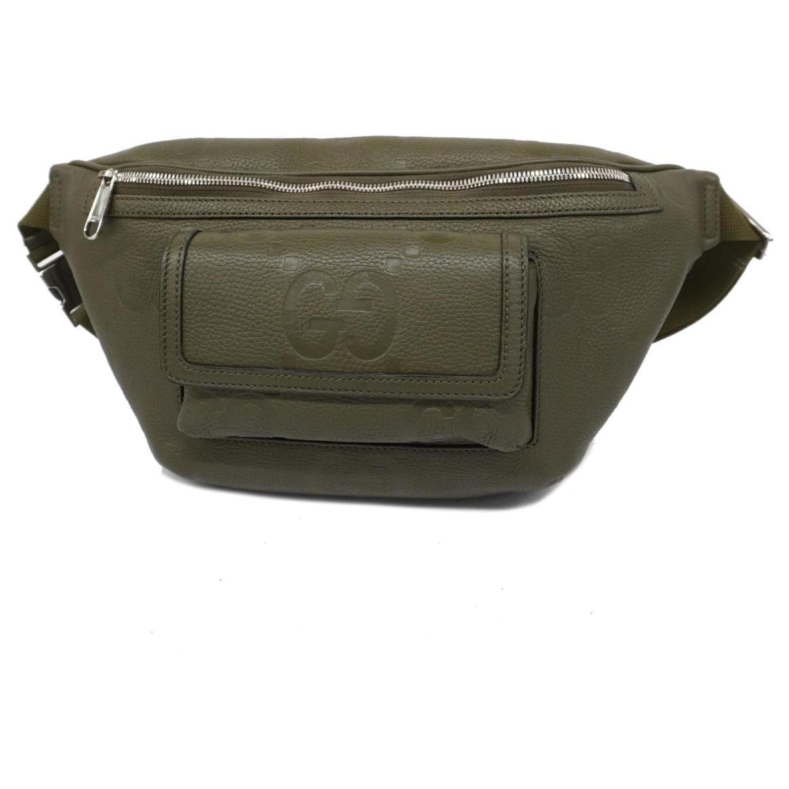 Gucci Body Bag Jumbo GG 645093 Khaki Leather ref.1537000 - Joli Closet