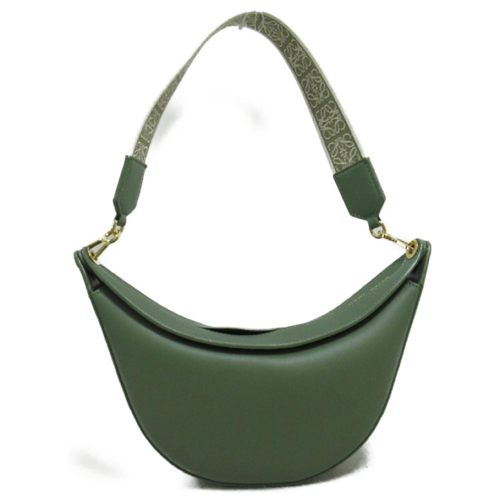 Loewe Luna Shoulder Bag Green Leather ref.1538381 - Joli Closet