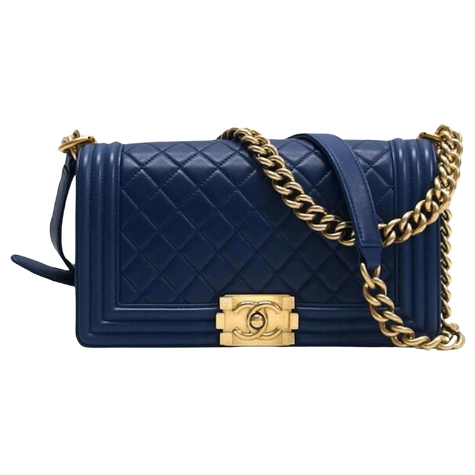 Chanel Boy Blue Leather ref.1547262 - Joli Closet