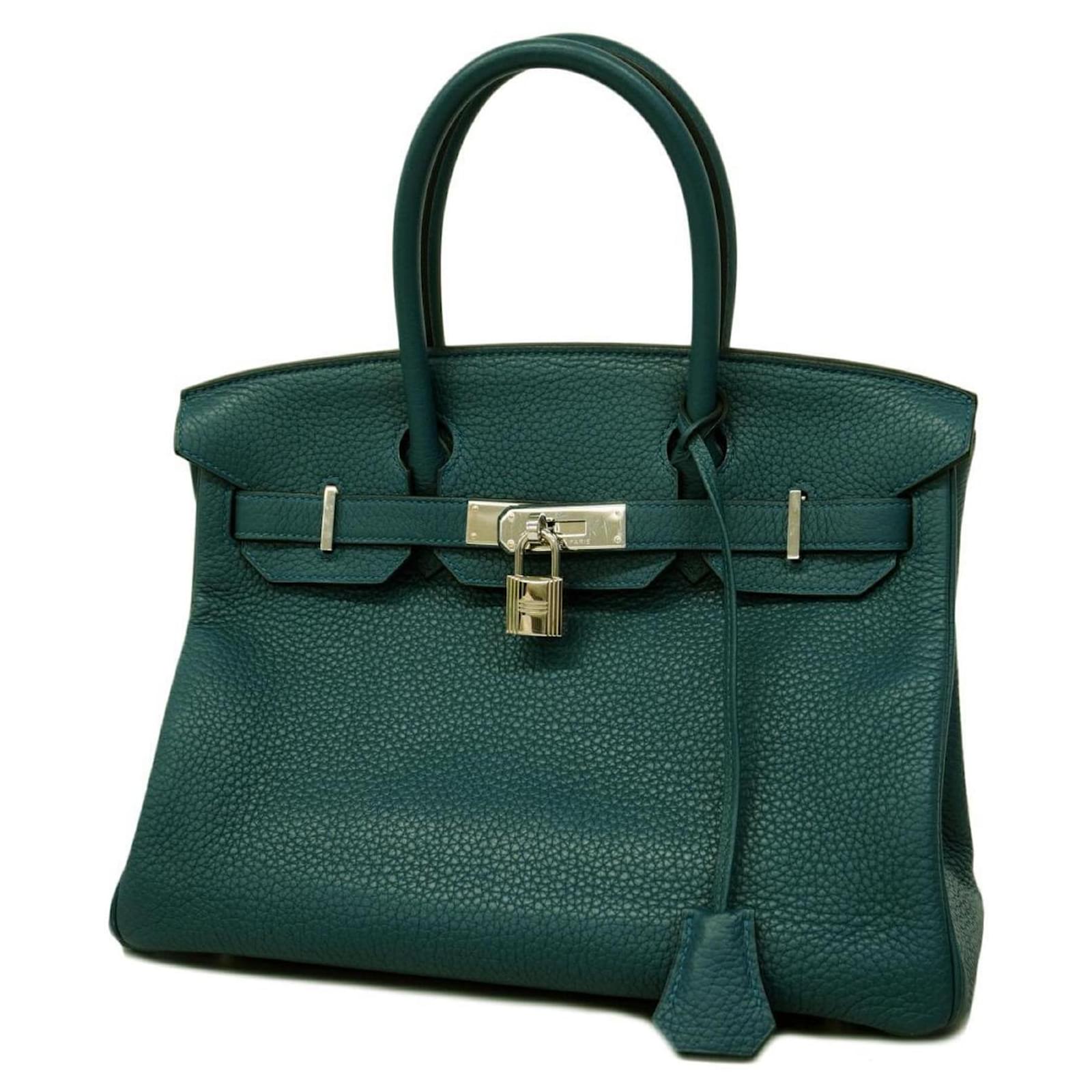Hermès Birkin 30 Green Leather ref.1547441 - Joli Closet