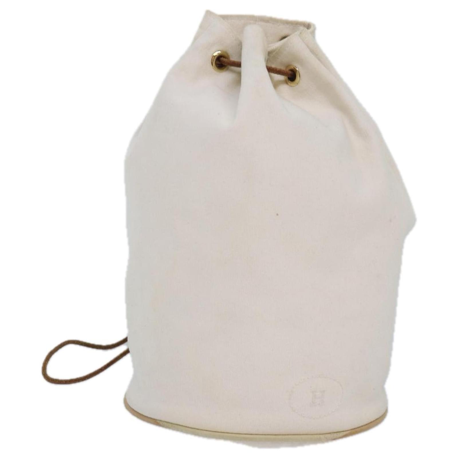 Hermès HERMES Porochon Mimir PM Shoulder Bag Canvas White Auth yk13765 Cloth ref.1547806 - Joli ...