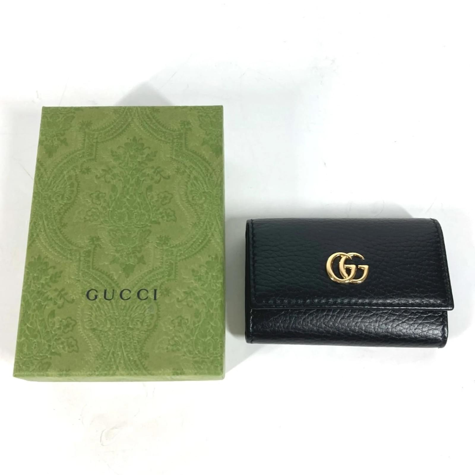 Gucci GG Marmont 6-Ring Key Case Black Leather ref.1552310 - Joli Closet
