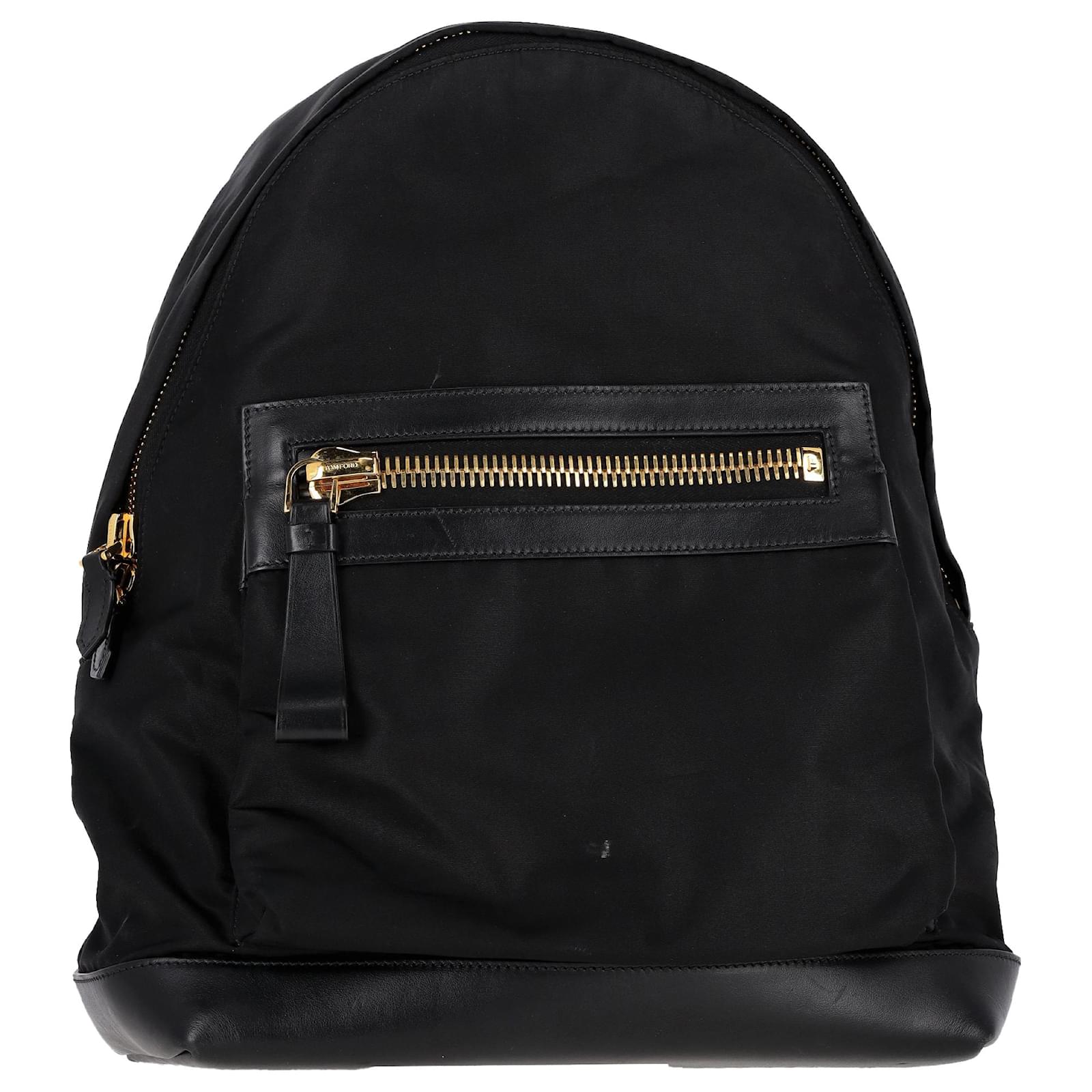 Tom Ford Buckley Leather Trimmed Backpack in Black Nylon ref.1552328 ...