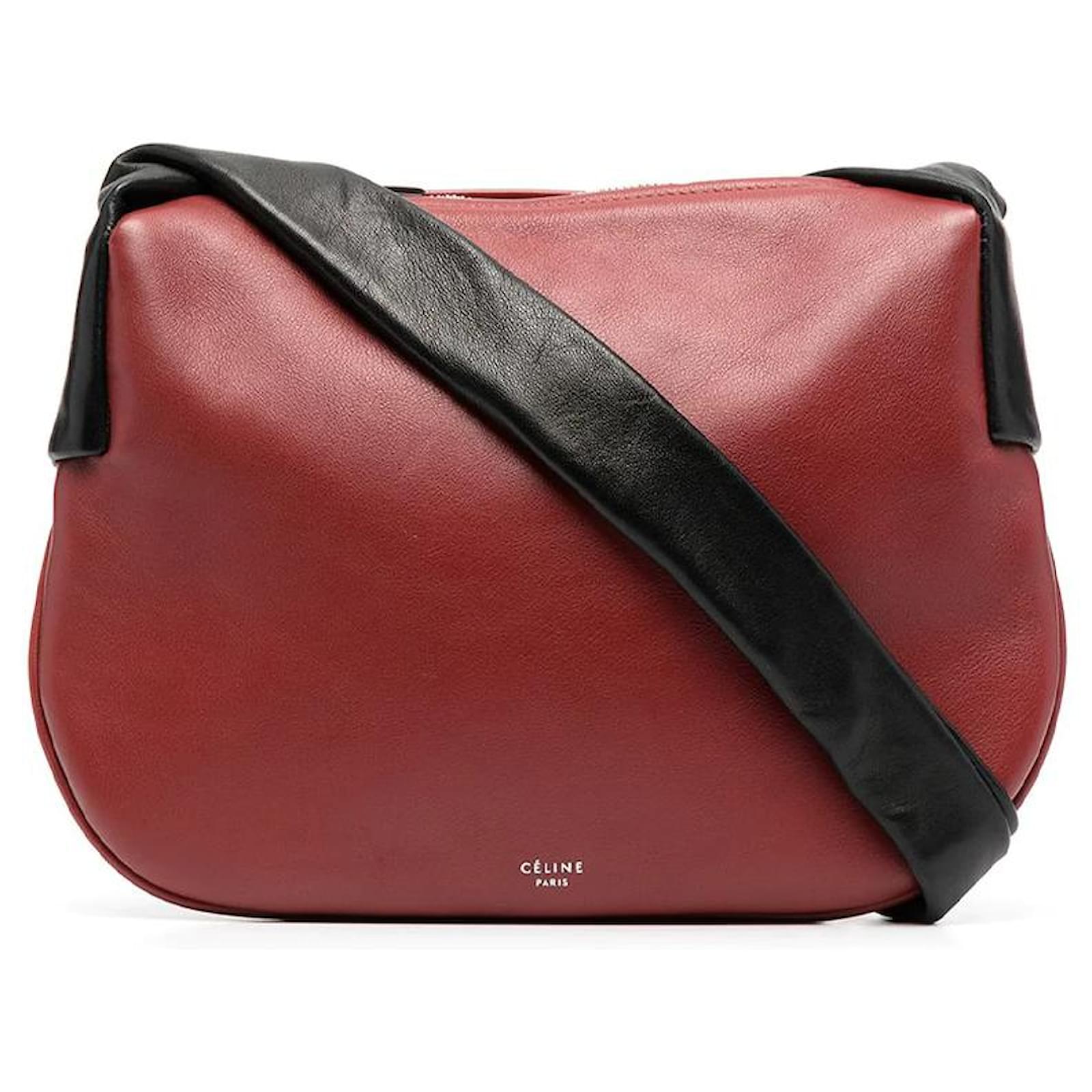 Céline Celine Cross Body Bag Red Leather ref.1552379 - Joli Closet