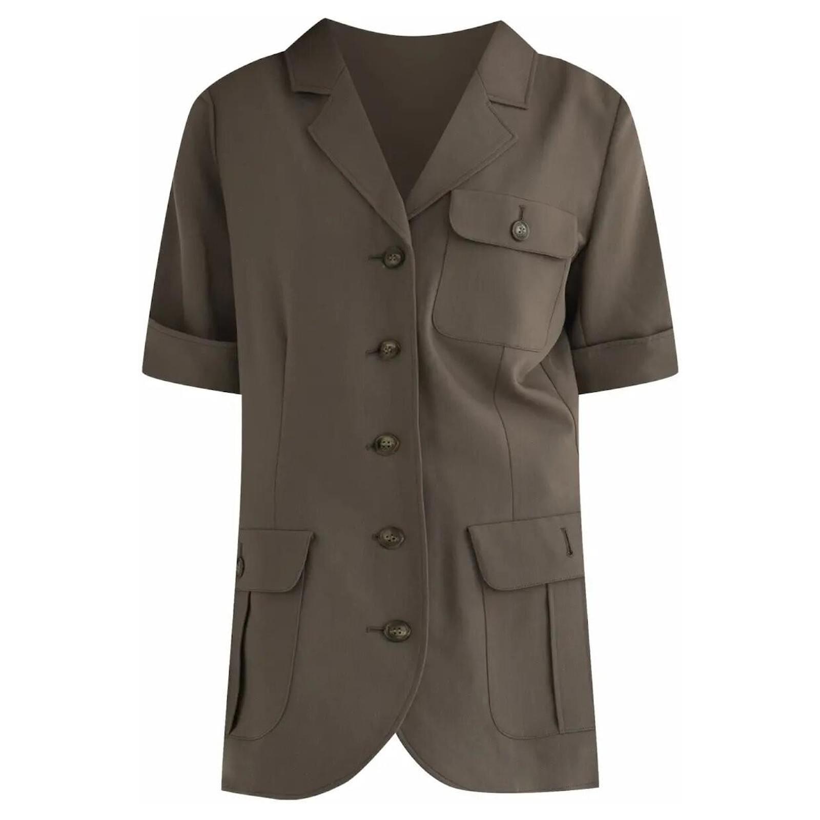 Yves Saint Laurent YSL 1997 Safari Short Sleeve Jacket (Sold) - Joli Closet