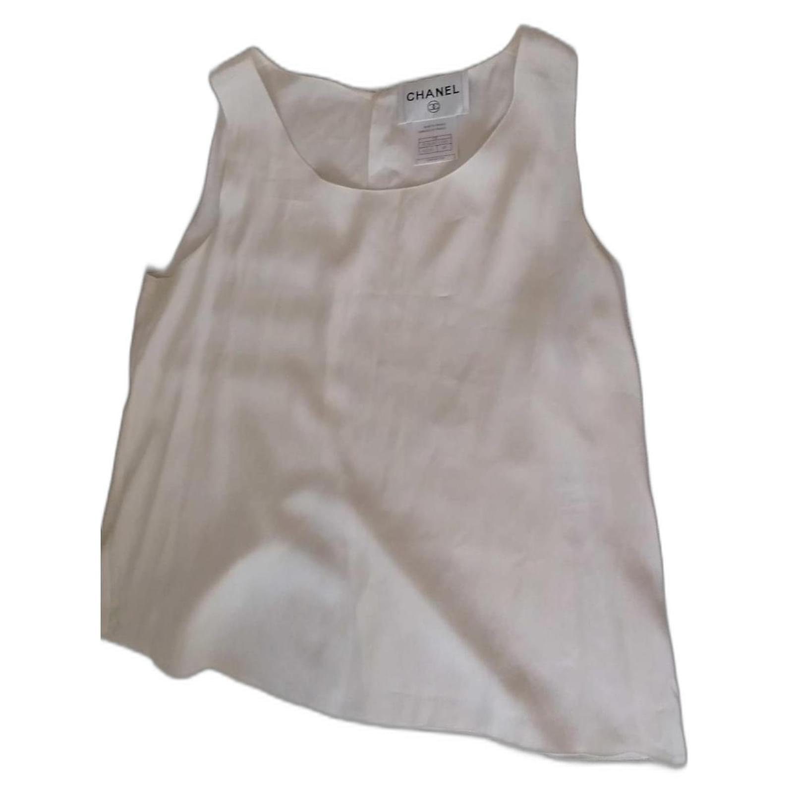 Chanel Tops Cream Silk ref.1553367 - Joli Closet