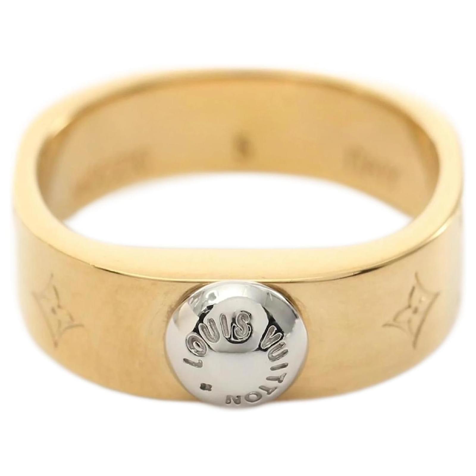 Louis vuitton nanogram ring gold store