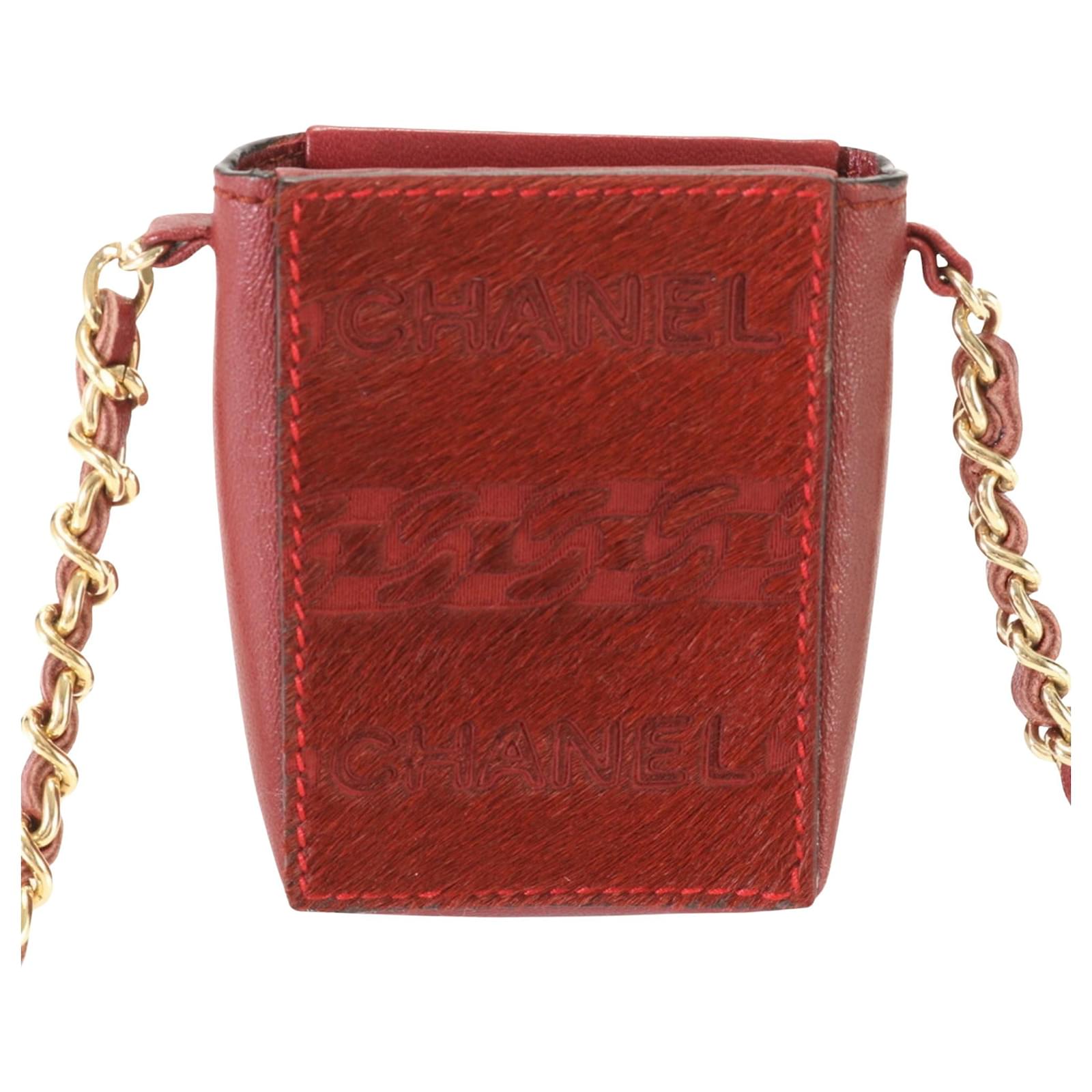 Chanel Chanel Dark red Leather ref.1557135 - Joli Closet