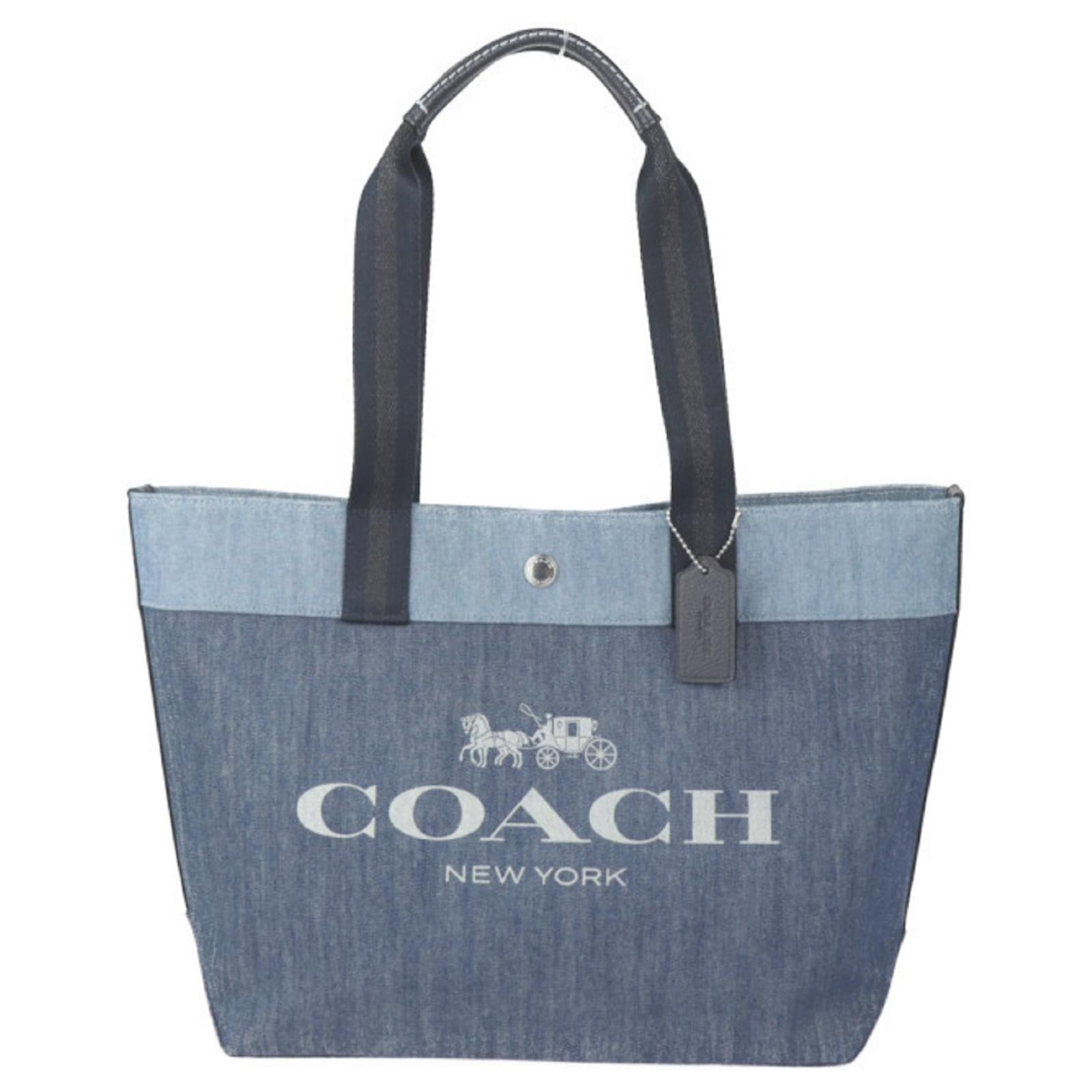 Coach Horse and carriage Navy blue Denim ref.1557163 - Joli Closet