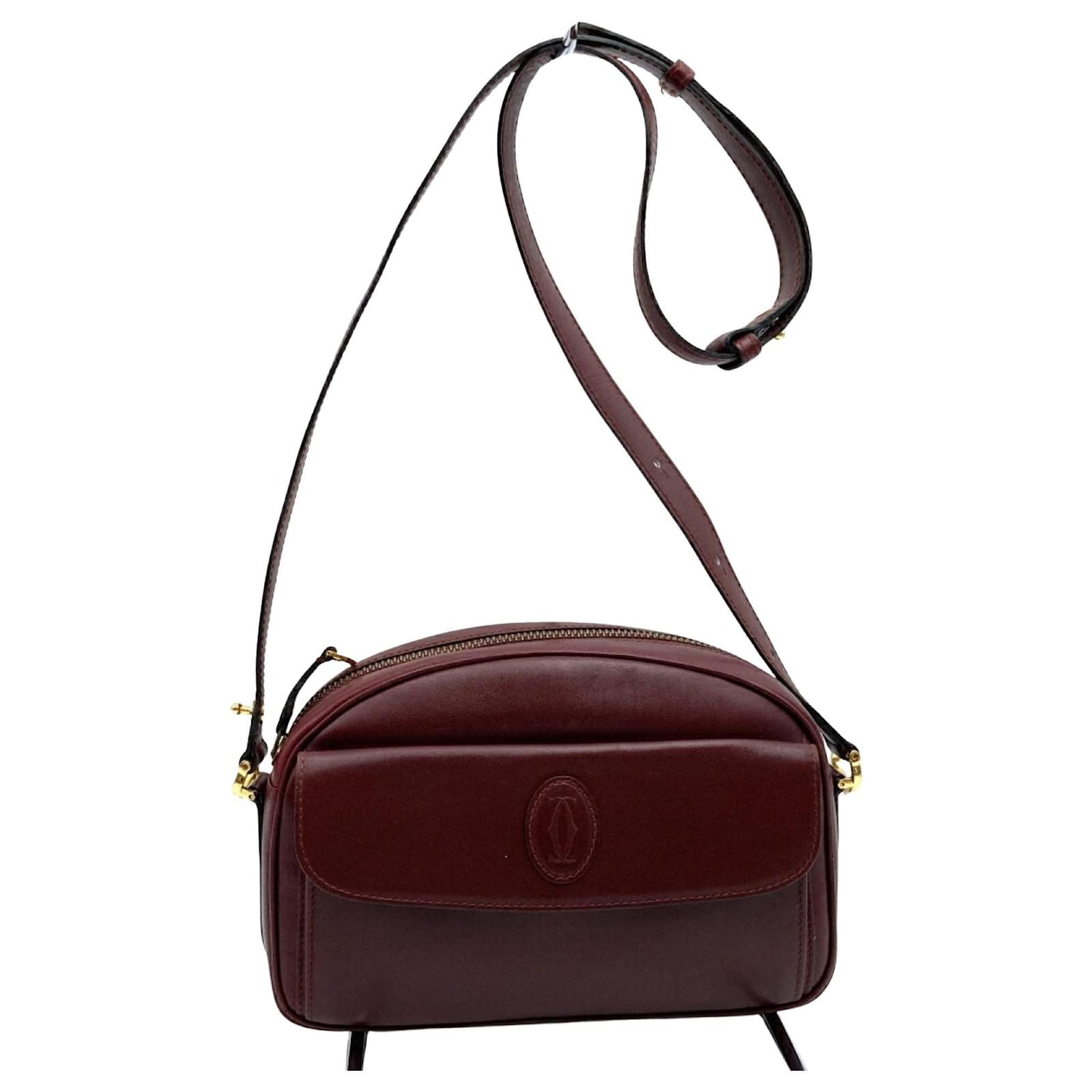 Cartier Must line Dark red Leather ref.1562025 - Joli Closet