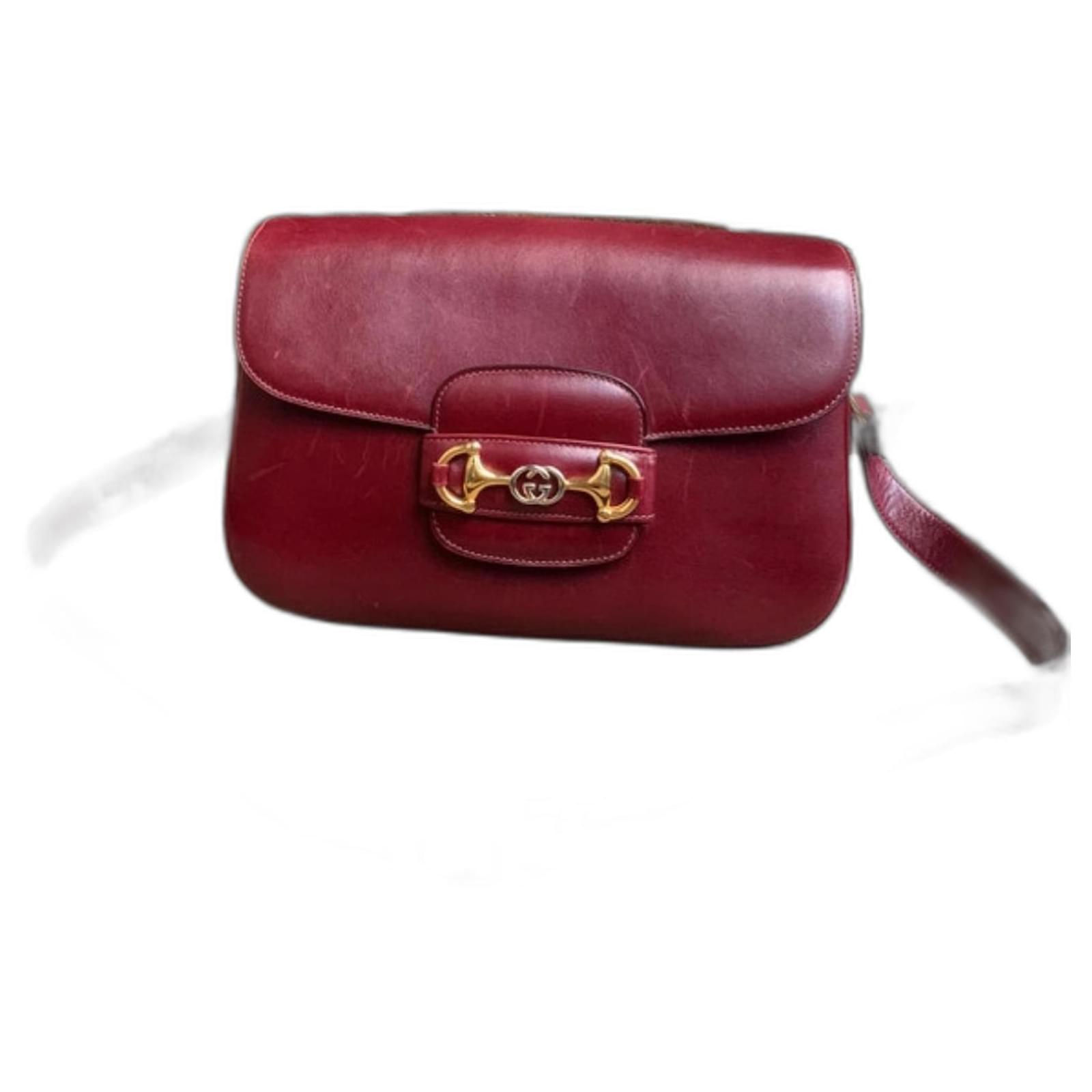 Gucci horsebit bag Red Leather ref.1564364 - Joli Closet