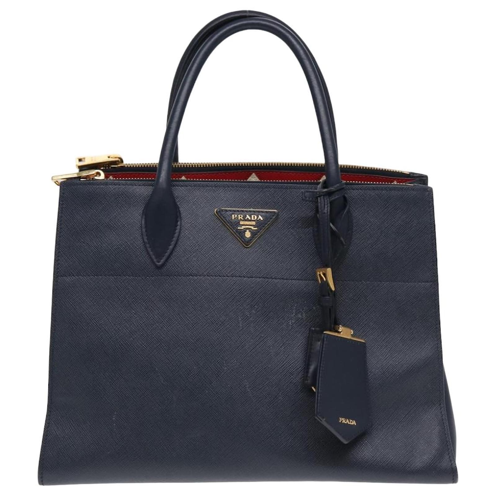 Prada Saffiano Navy blue Leather ref.1567133 - Joli Closet
