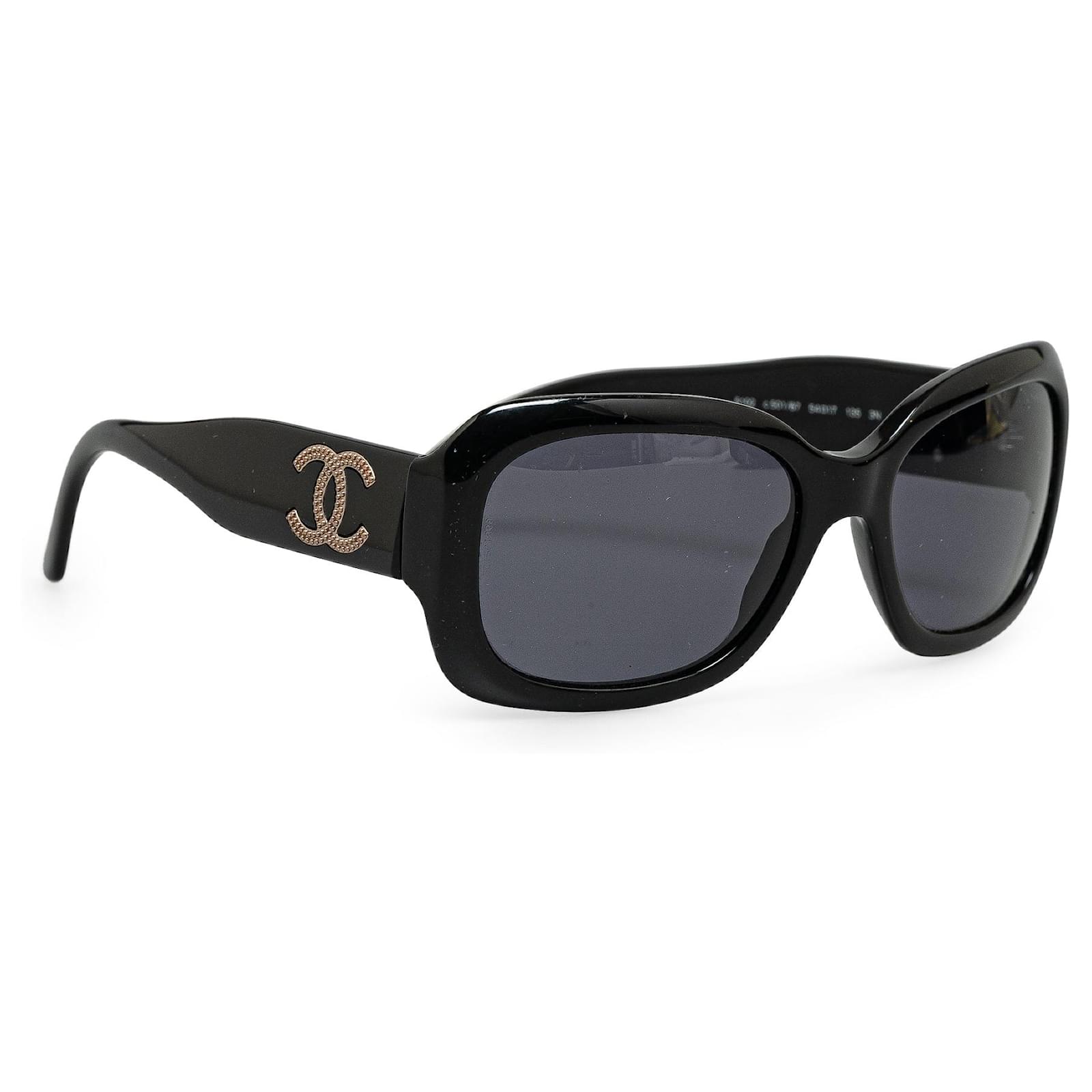 Black Chanel CC Square Tinted Sunglasses ref.1568718 - Joli Closet