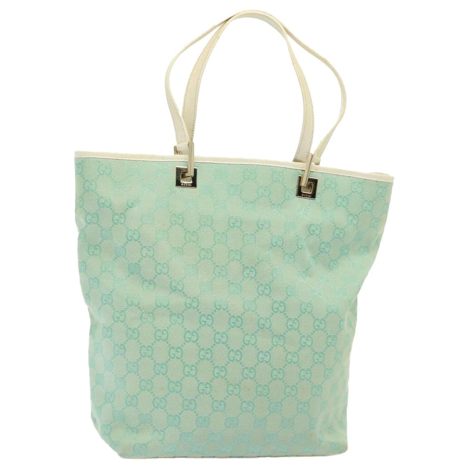 Gucci Gg Canvas Shoulder Bag Light Blue Cloth ref.1570284 - Joli Closet