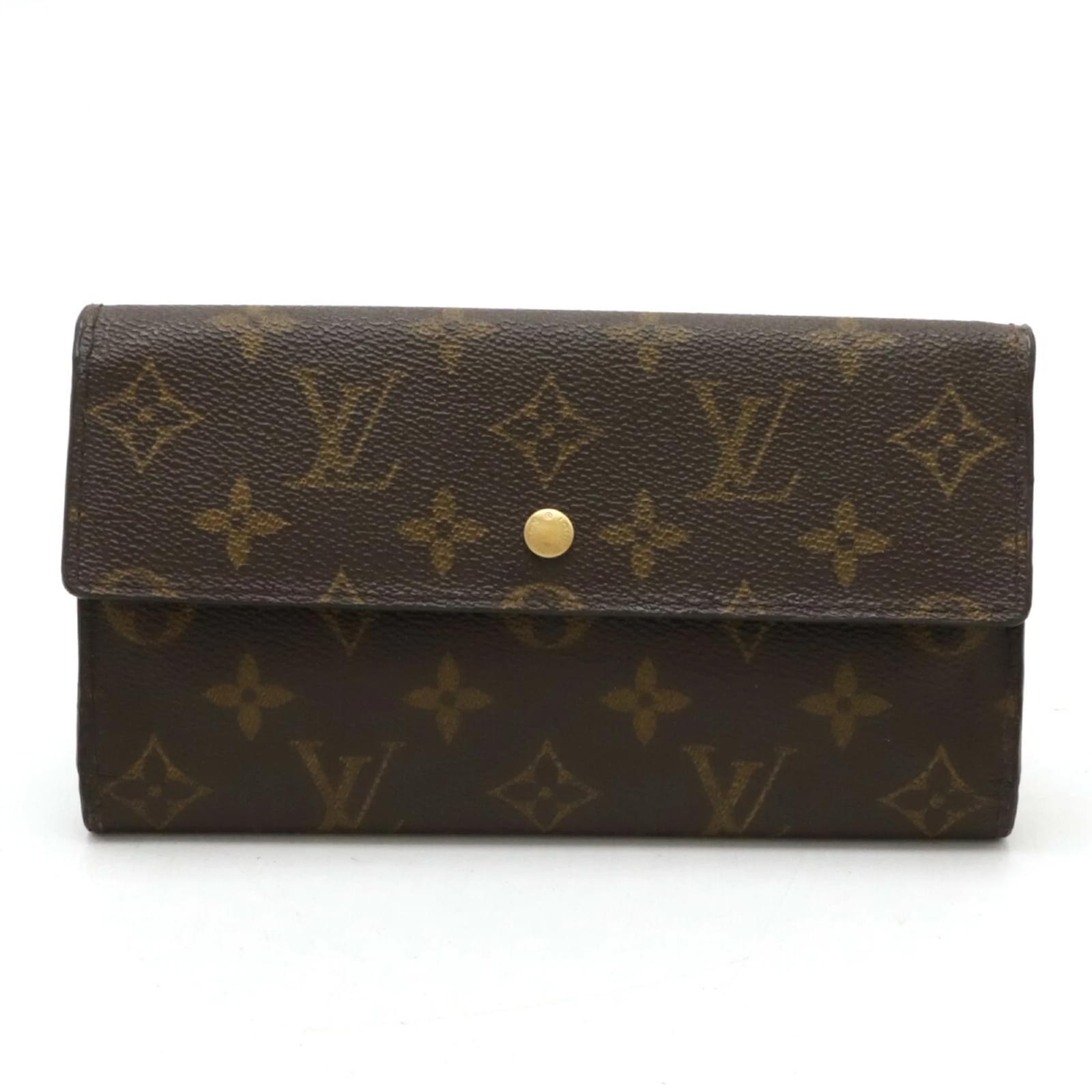 Louis Vuitton Monogram Porte Tresor International Tri-fold Long Wallet ...