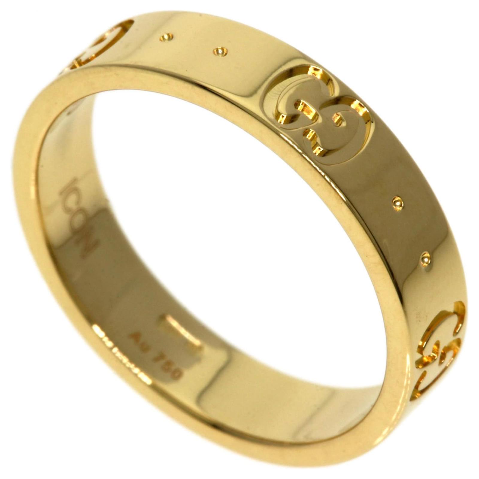 Gucci Icon #10 Band Ring in 18K Yellow Gold ref.1575197 - Joli Closet